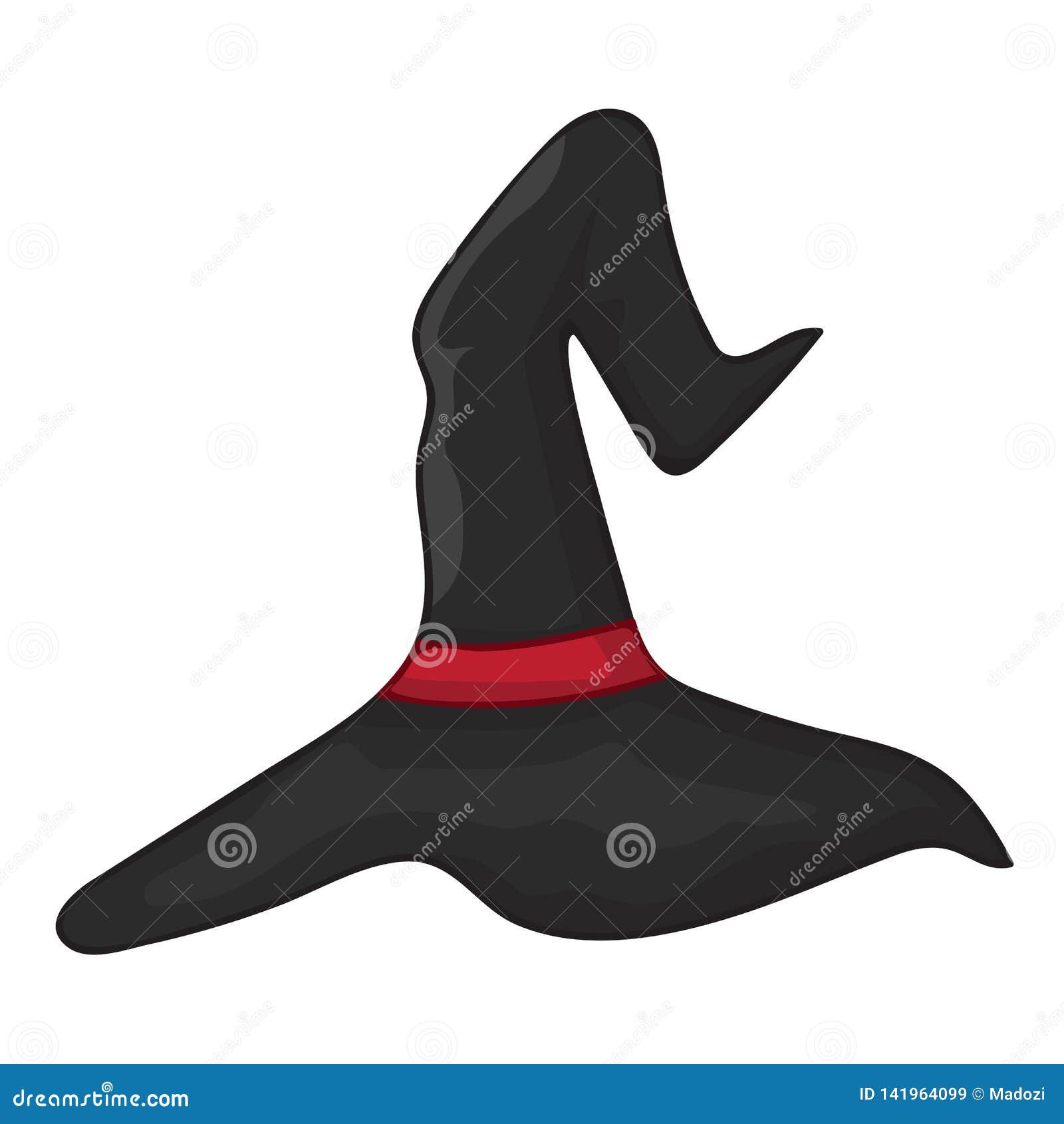 Witch Hat Isolated Illustration Stock Vector - Illustration of evil ...