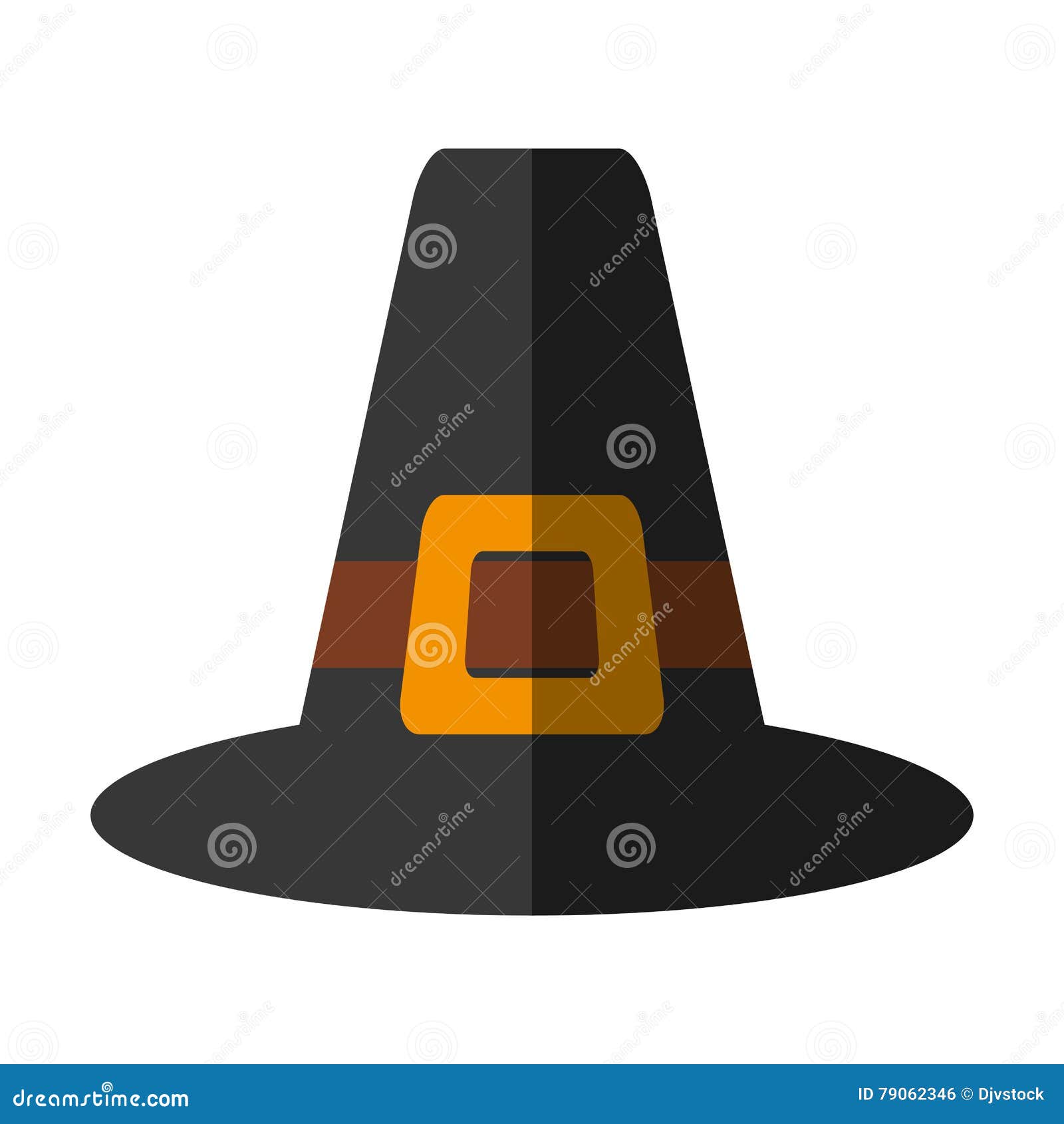 Witch Hat Symbol Thanksgiving Stock Vector - Illustration of ...