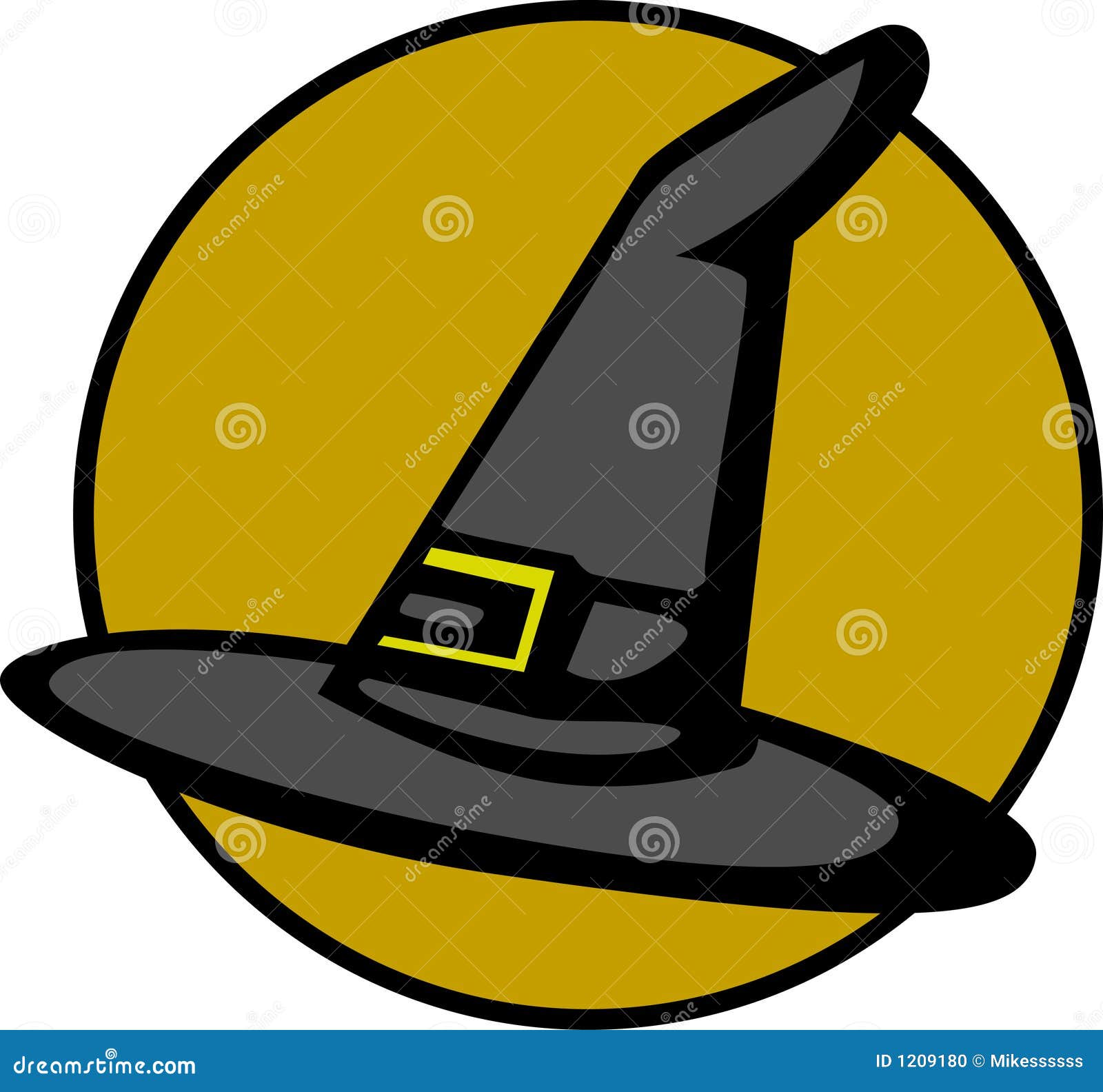 Witch Hat Vector Illustration Stock Vector - Illustration of witchery ...