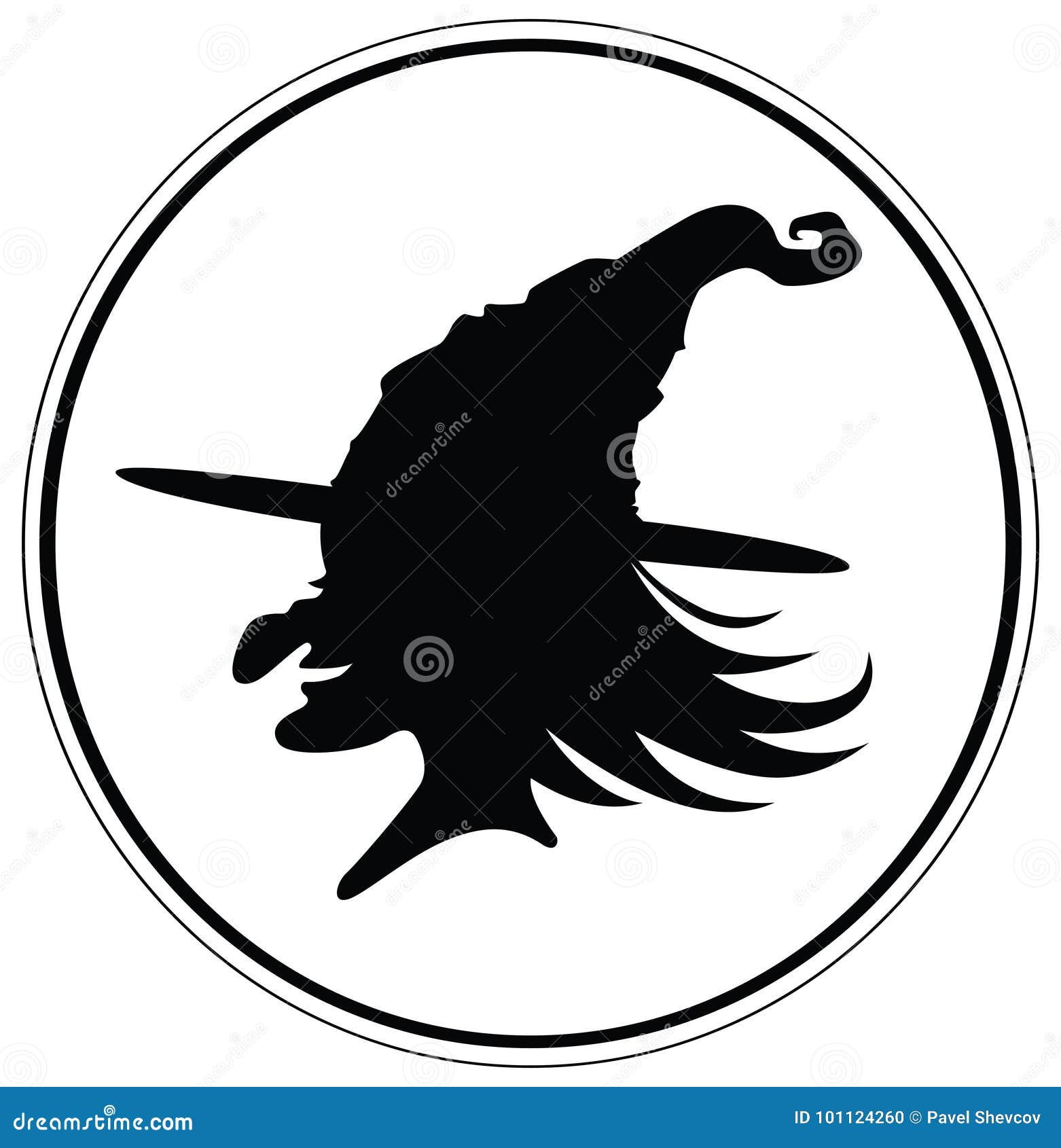 Witch Head Silhouettes