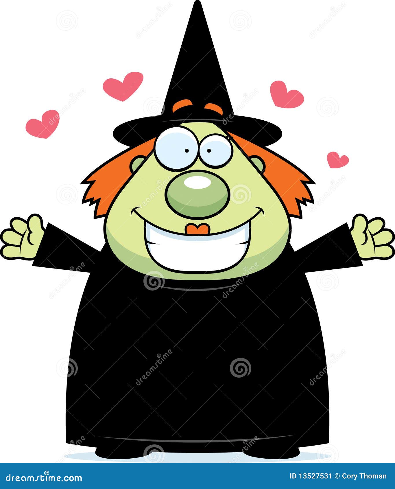 Witch Hug stock vector. Illustration of woman, magic - 13527531