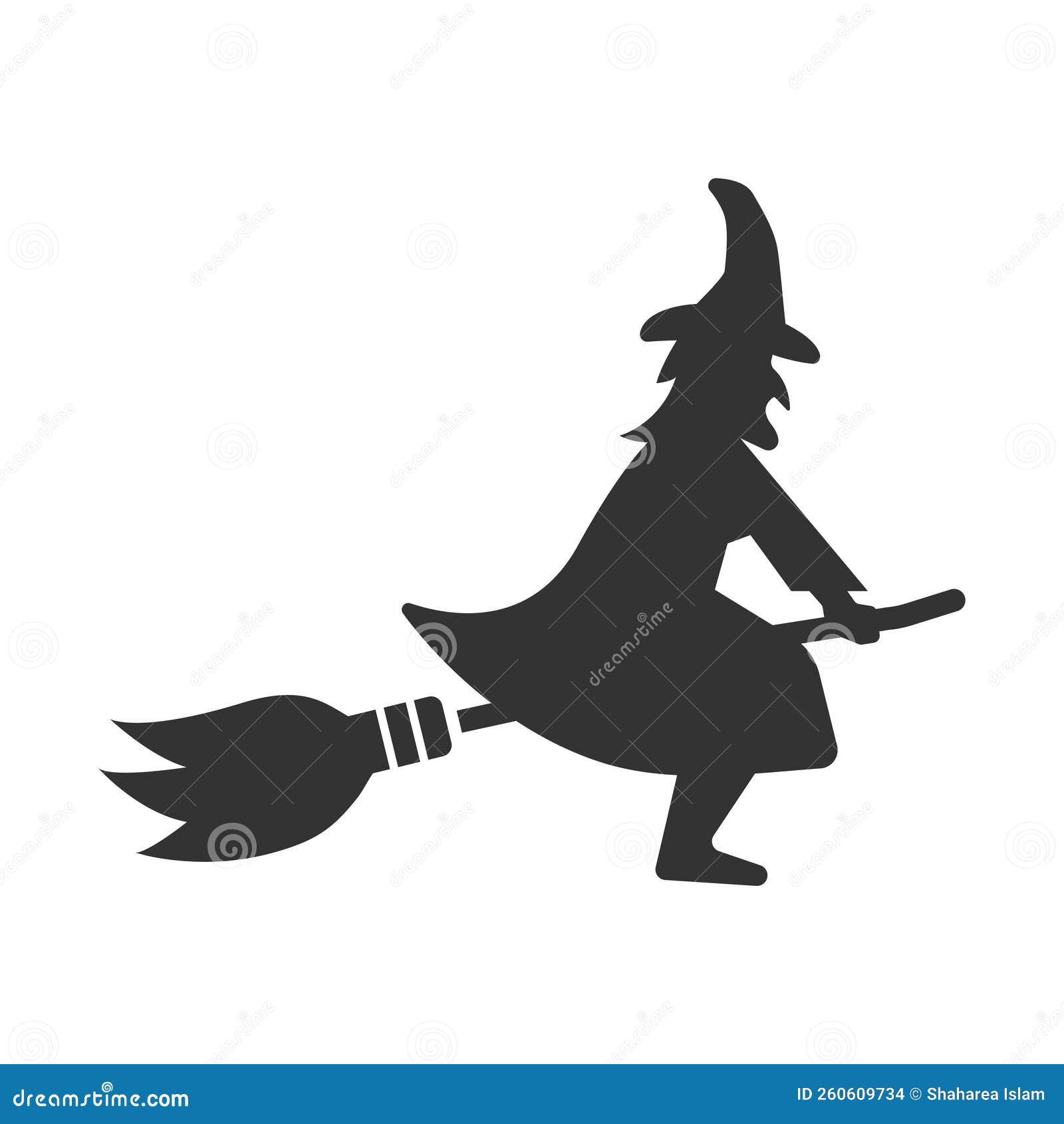 Witch icon stock vector. Illustration of magic, icon - 260609734
