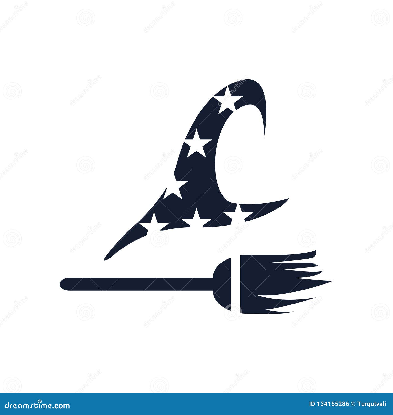 Witch Icon Vector Sign and Symbol Isolated on White Background, Witch ...