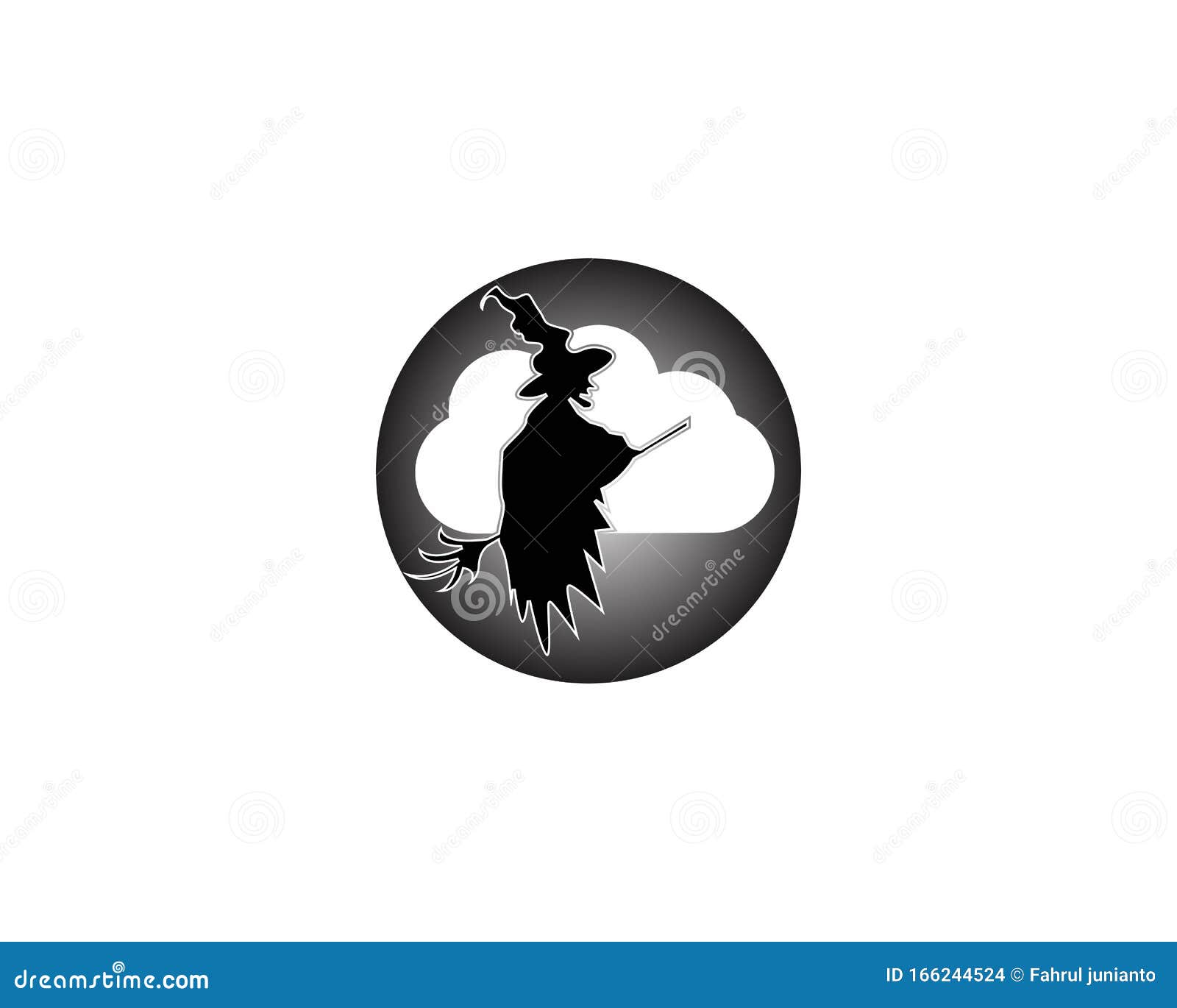 Witch Logo Design Vector Illustration Template Stock Vector ...