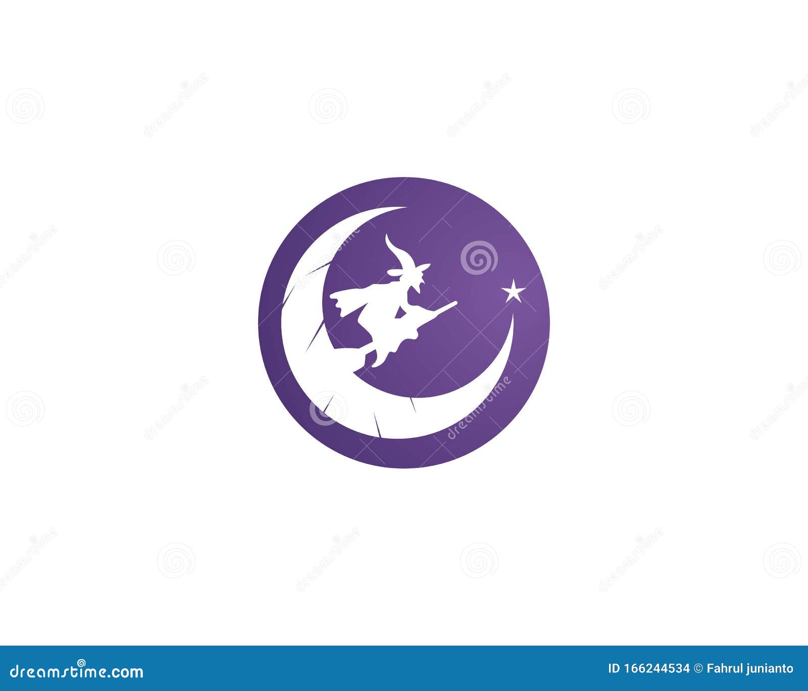 Witch Logo Design Vector Illustration Template Stock Vector ...