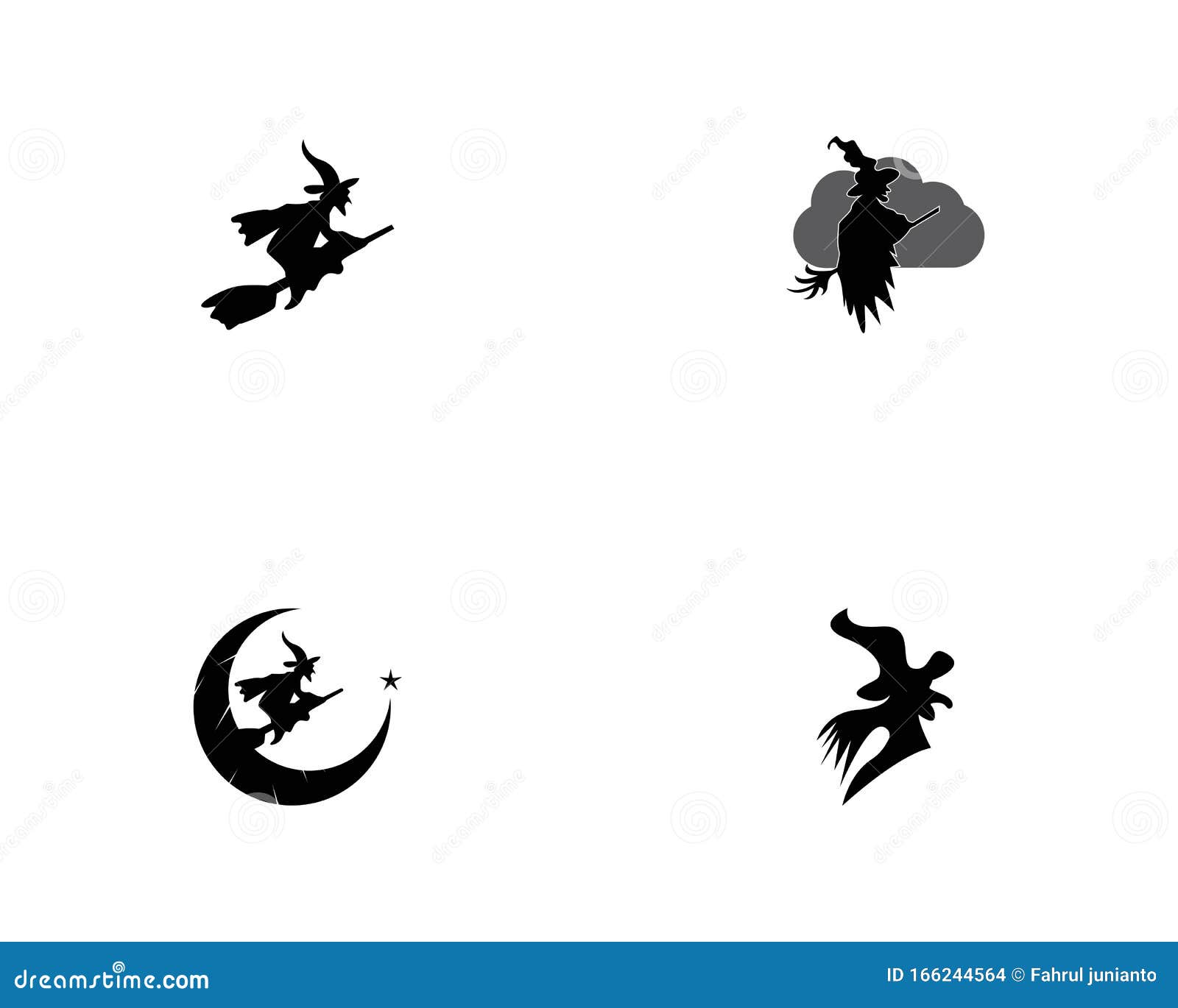 Witch Logo Design Vector Illustration Template Stock Vector ...