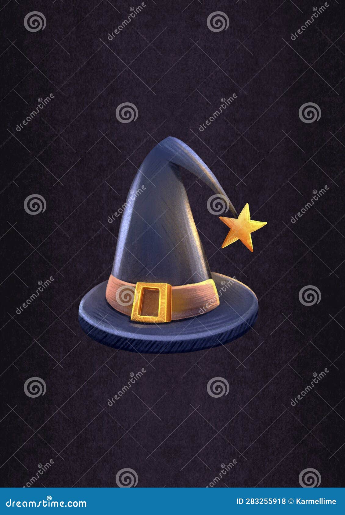 Witch magic hat stock photo. Image of colorful, comic - 283255918