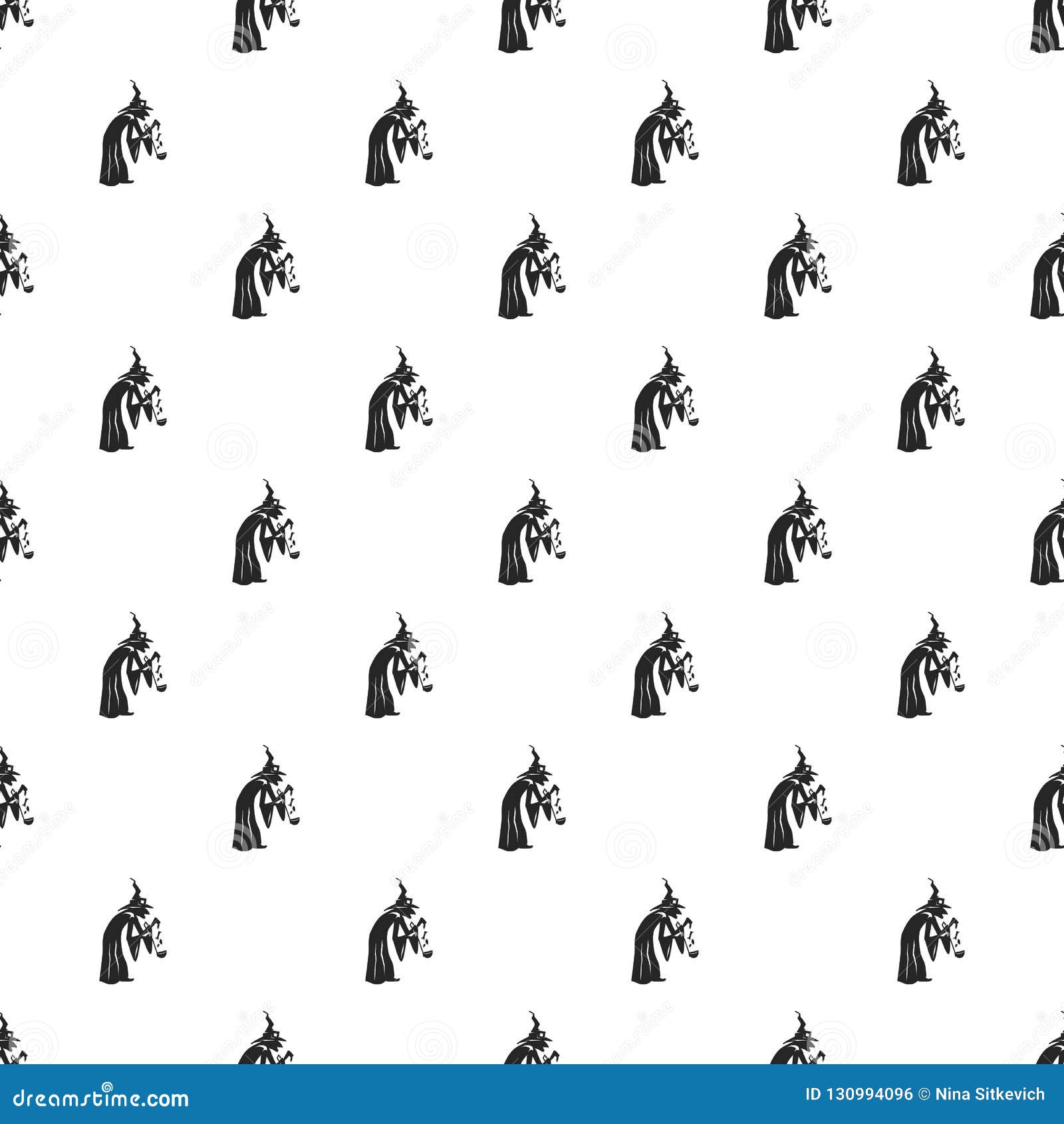 Witch pattern seamless stock vector. Illustration of magic - 130994096