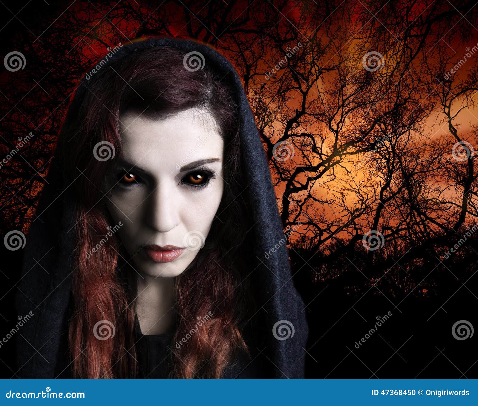 Witch stock photo. Image of brunette, caucasian, character - 47368450