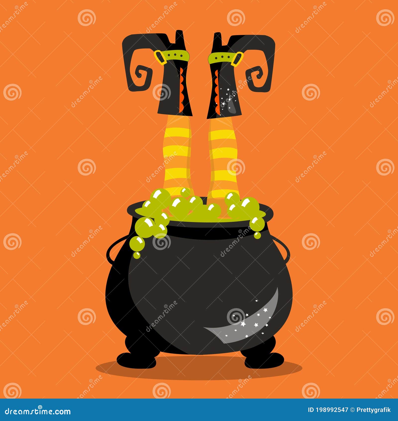 Witch pot 09 stock vector. Illustration of vector, witch - 198992547