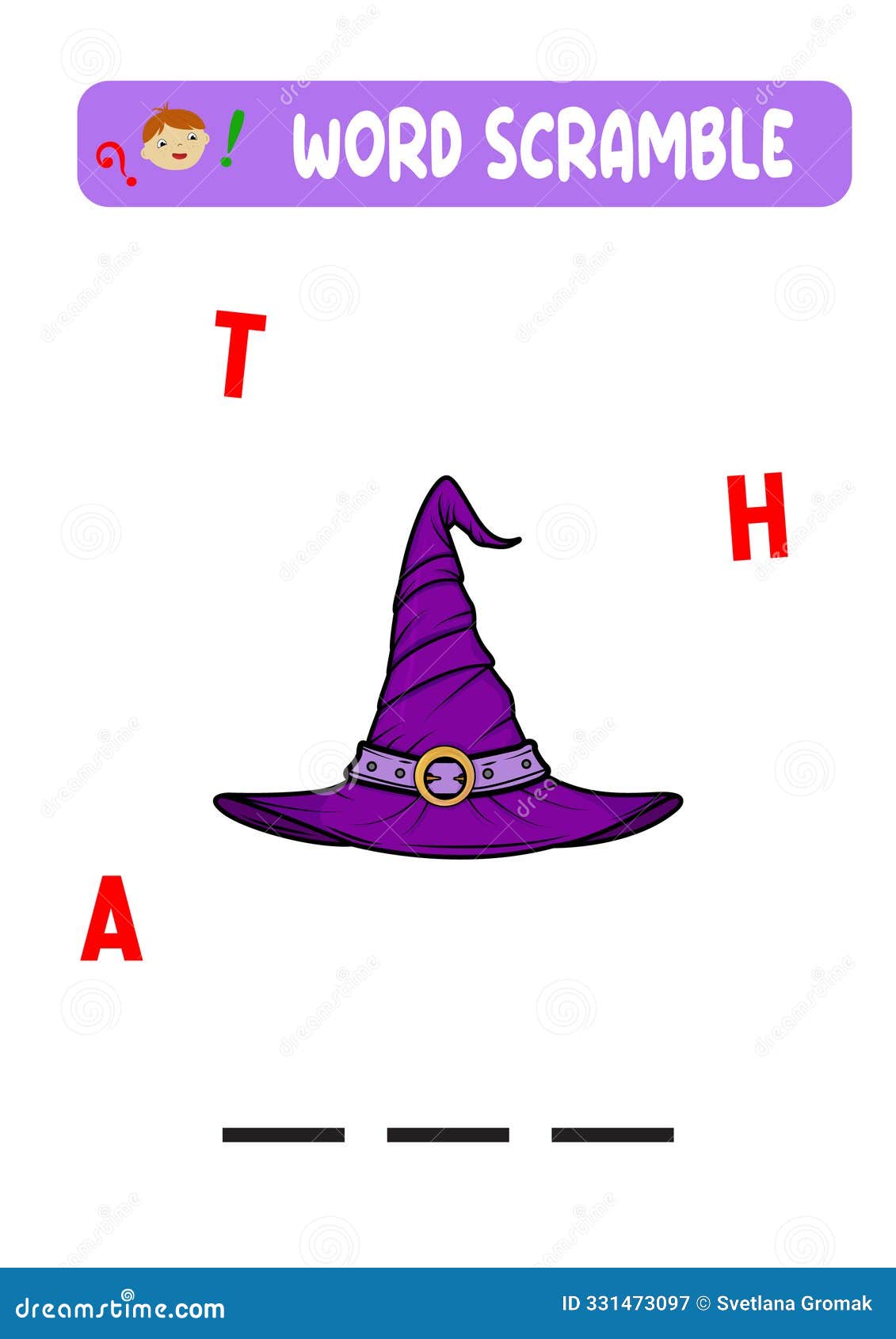 Cow Word Scramble . Educational Game For Kids. English Language ...