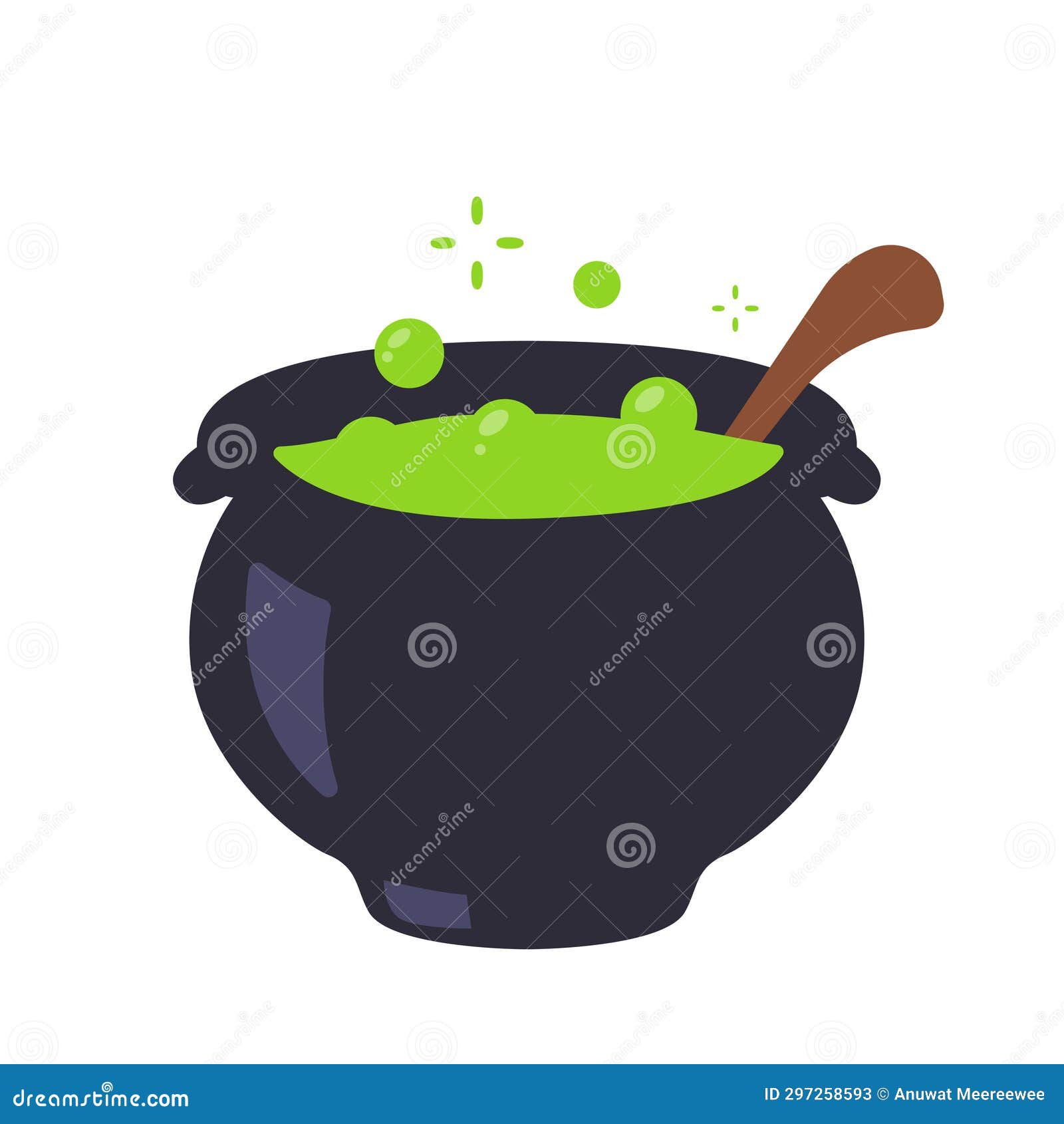 Witch S Poison Cauldron. Scary Devil S Cauldron Halloween Decoration ...