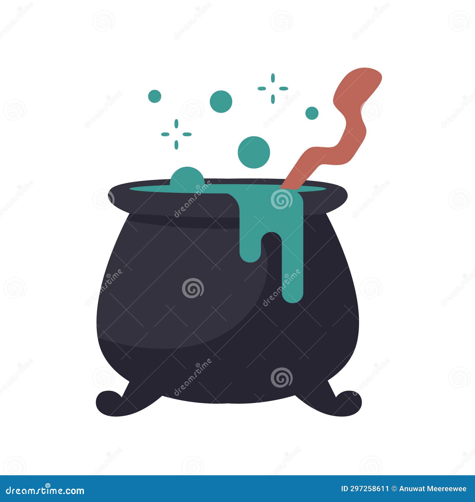 Witch S Poison Cauldron. Scary Devil S Cauldron Halloween Decoration ...