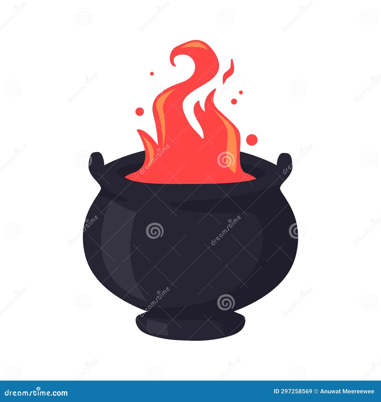 Witch S Poison Cauldron. Scary Devil S Cauldron Halloween Decoration ...