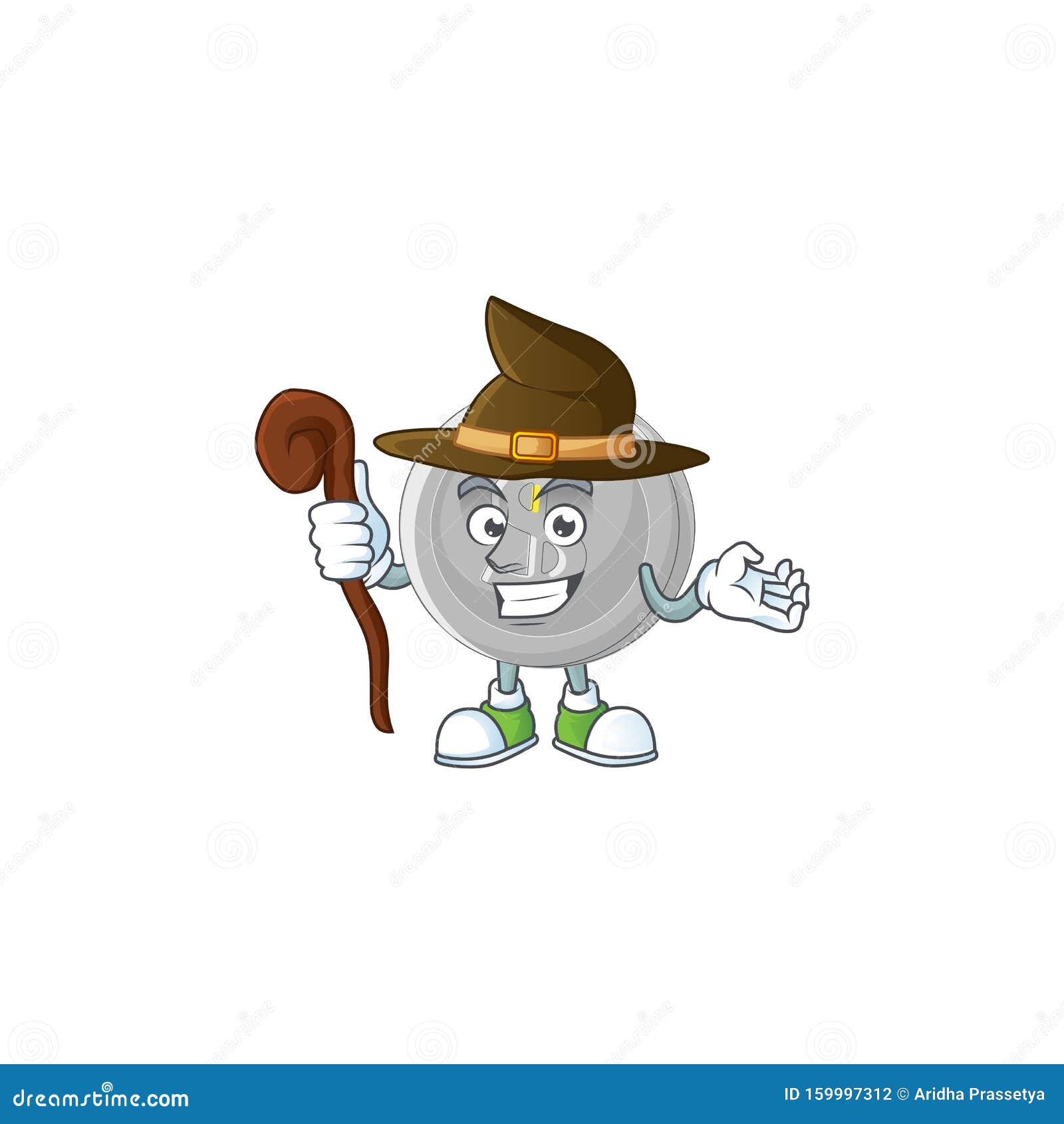 Witch Silver Coin Currency for Bill Payment Stock Vector - Illustration ...