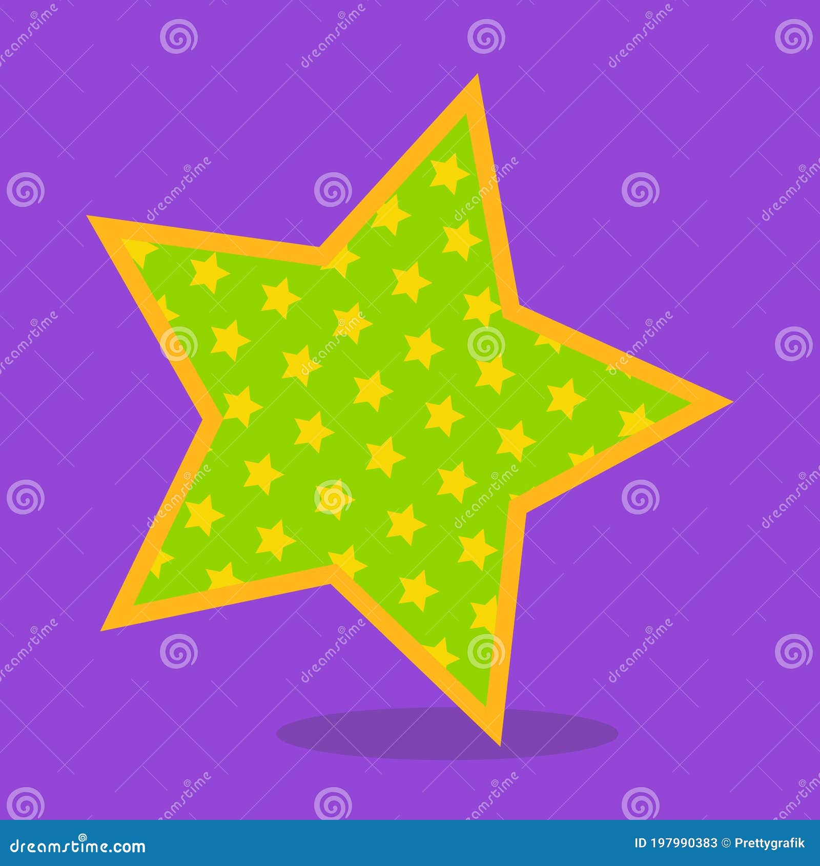 Witch star green 13 stock vector. Illustration of cartoon - 197990383