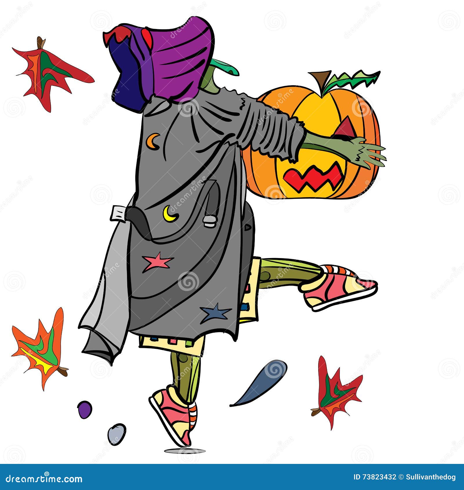 Cartoon Tiptoeing Cat Burglar | CartoonDealer.com #19682405