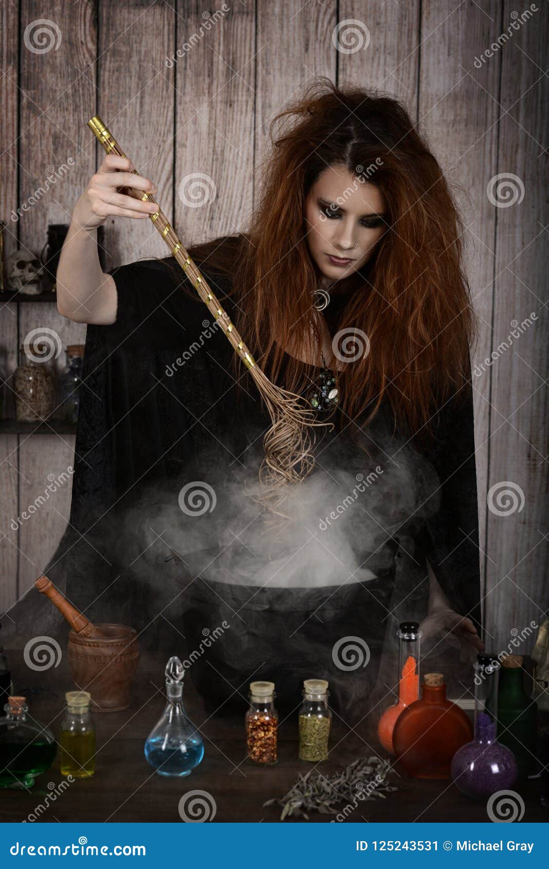 Witch Stirring Pot