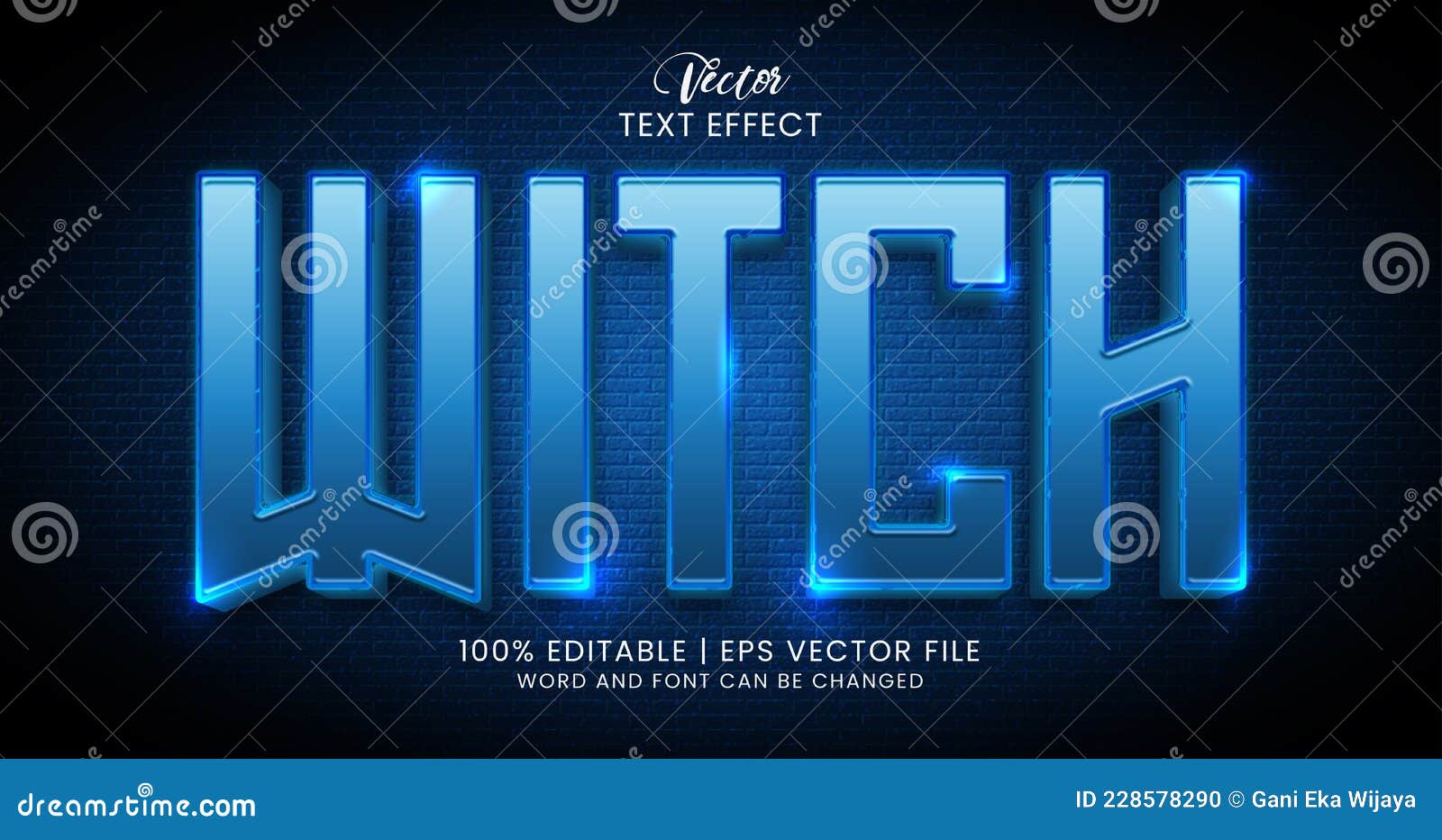 Witch Text, Shine Editable Text Effect Style Template Stock Vector - Illustration of mystery ...