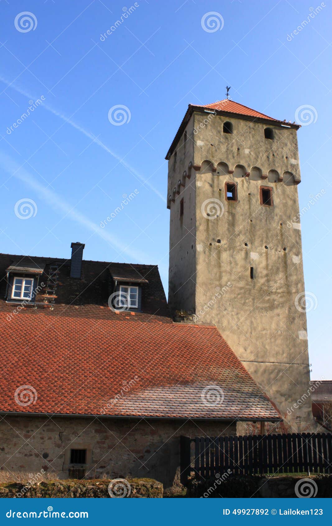 Witch tower stock photo. Image of building, tower, hesse - 49927892