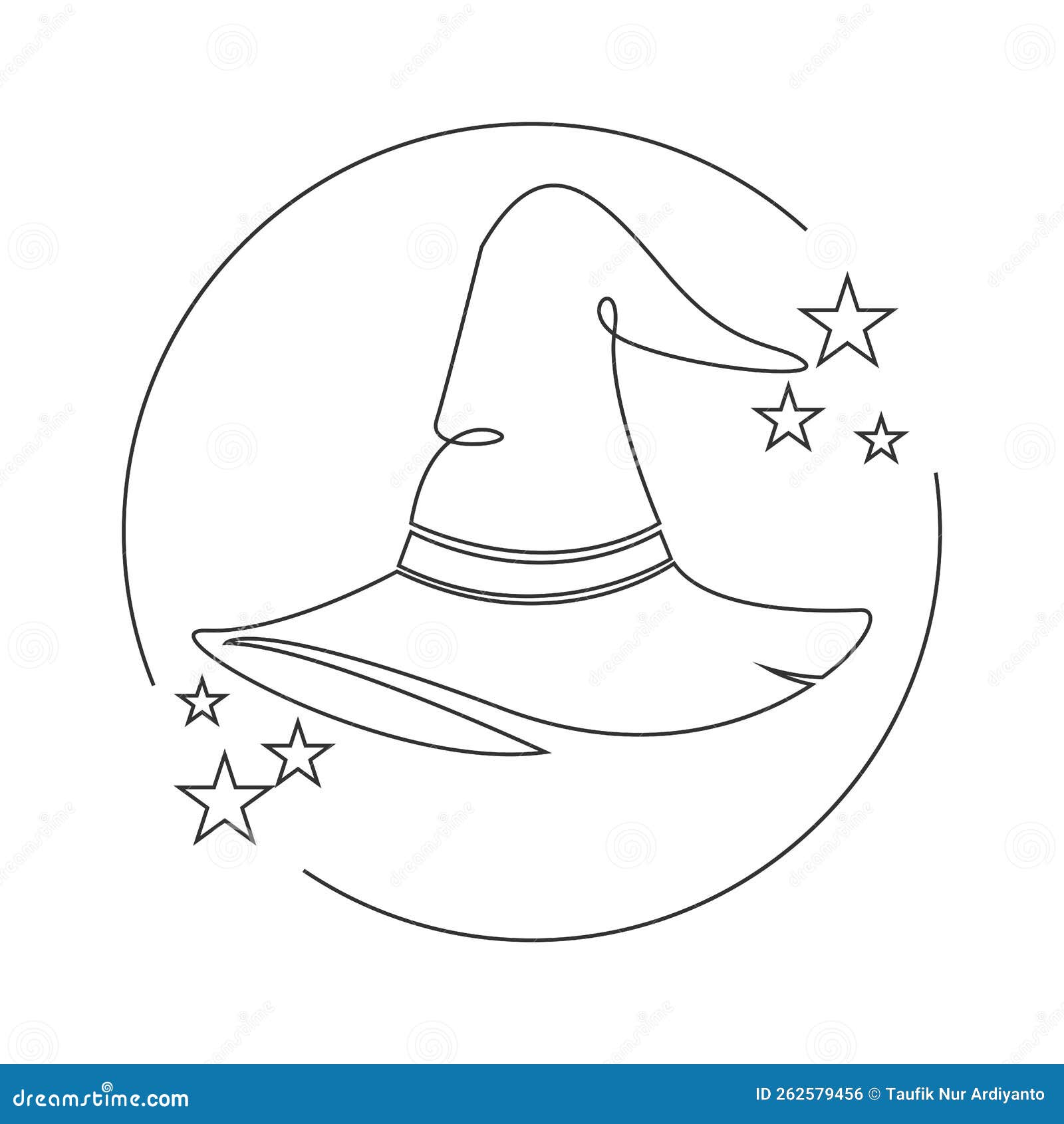 Witch, Witch Hat Logo Icon Design Stock Illustration - Illustration of ...