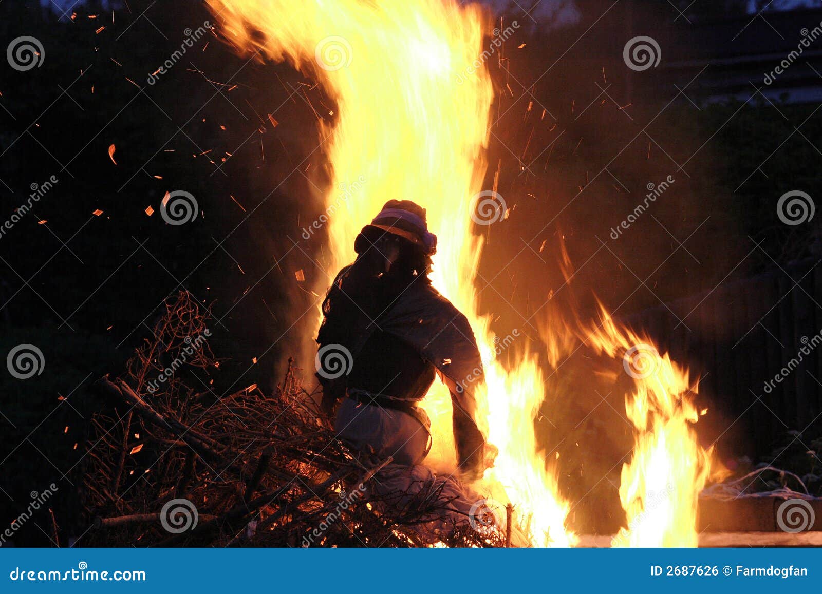 Witchburning stock photo. Image of nighttime, flames, event - 2687626