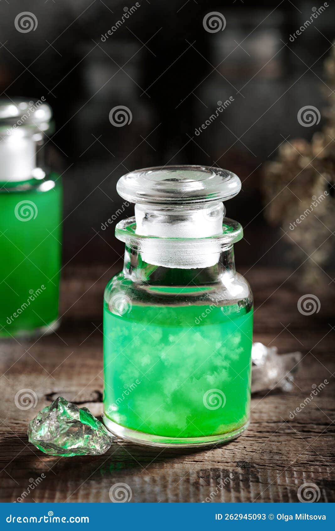 Witchcraft Still Life Concept with Potion, Herbs Ingredients and ...