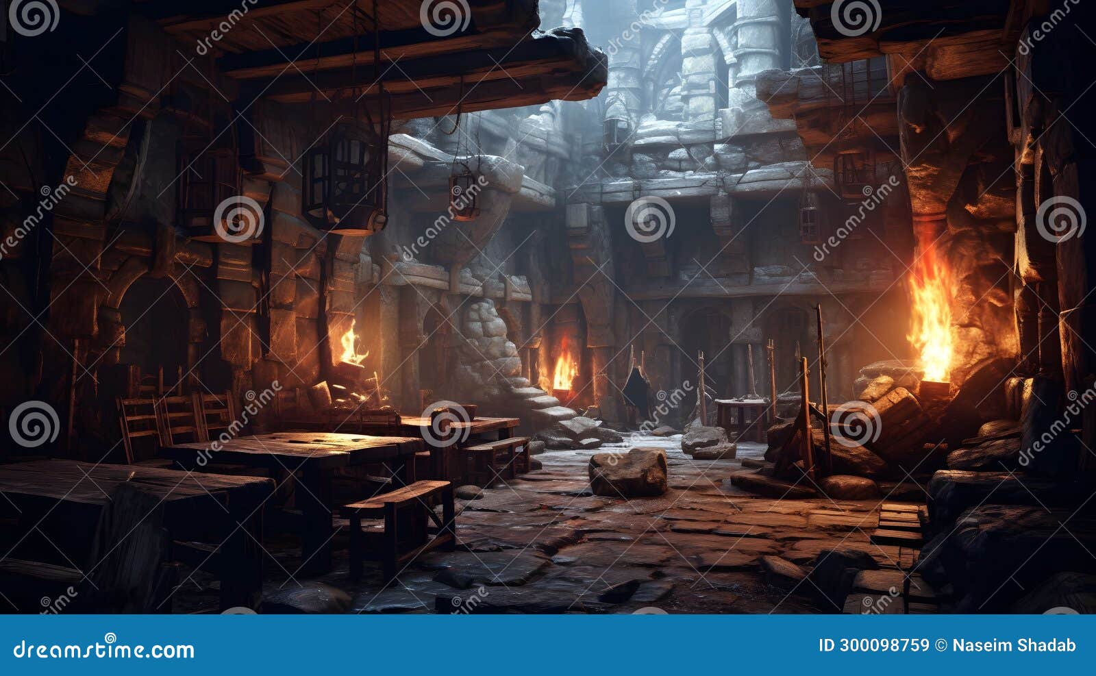 The witcher Environment stock illustration. Illustration of dusk ...