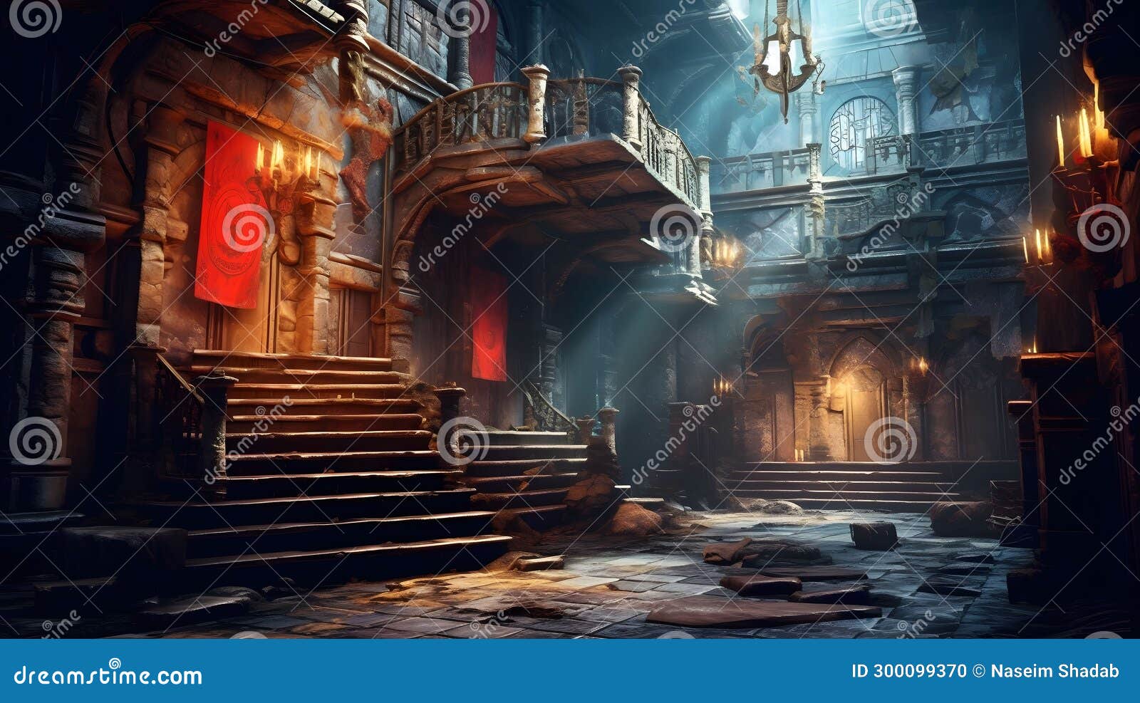 The witcher Environment stock illustration. Illustration of sunlight - 300099370