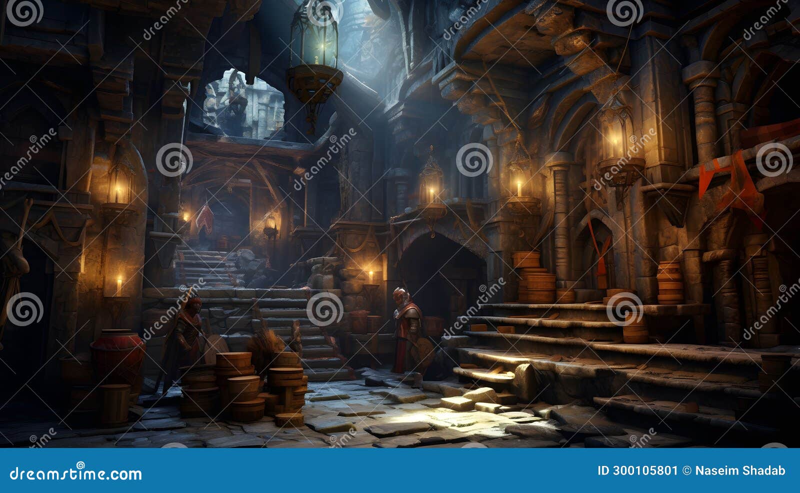 The witcher Environment stock illustration. Illustration of morning ...