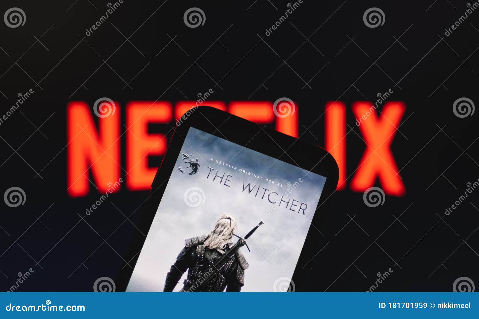 The Witcher from Netflix. editorial stock image. Image of online ...