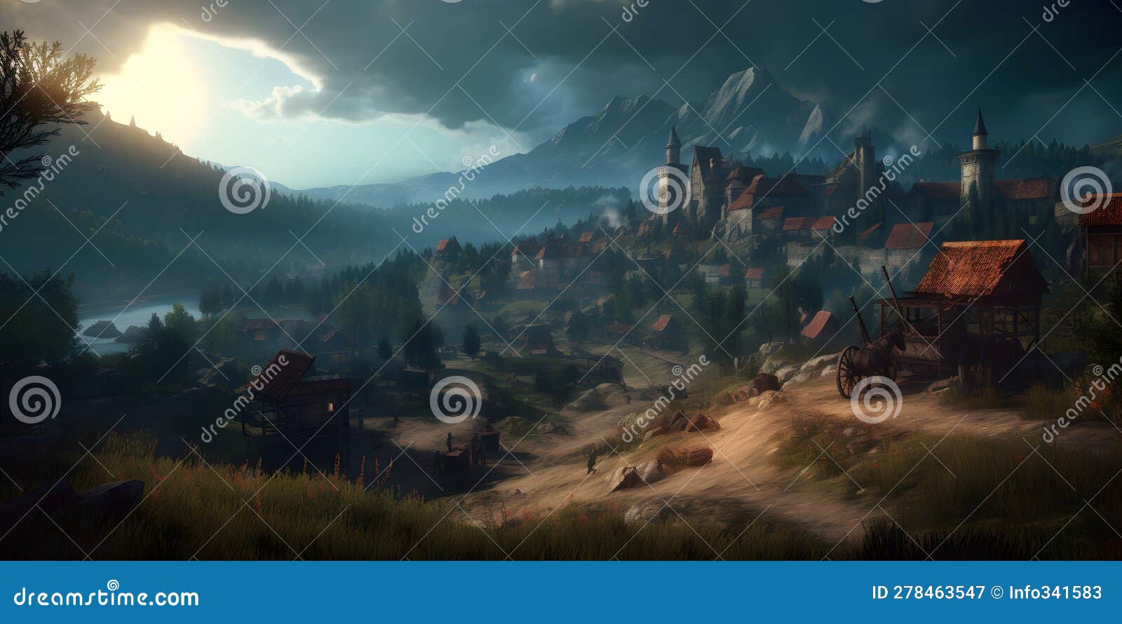 The Witcher 3 Wild Hunt RPG Open-world Fantasy One Generative AI Stock ...