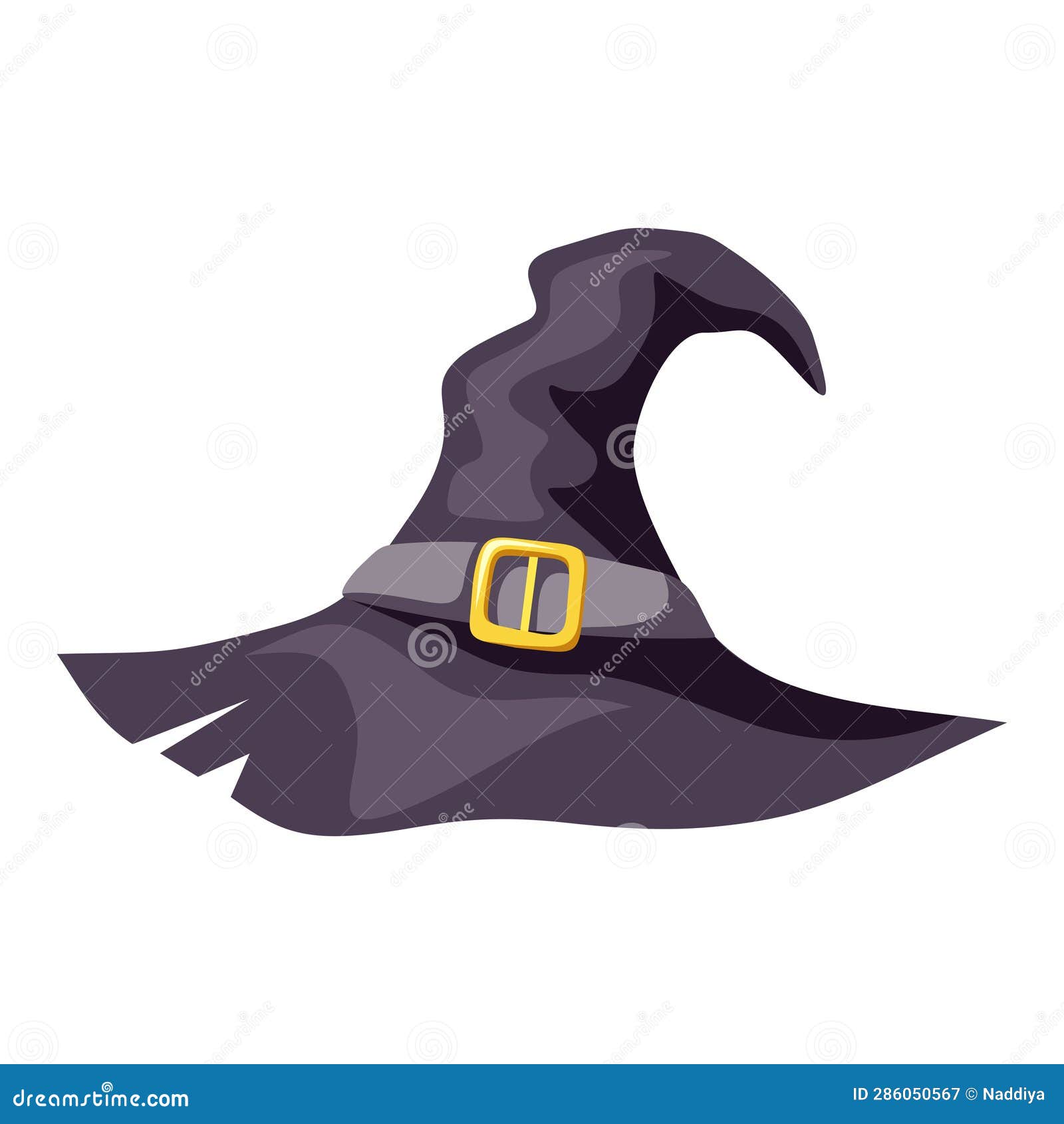 Witches Hat. Vector Illustration Stock Illustration - Illustration of ...