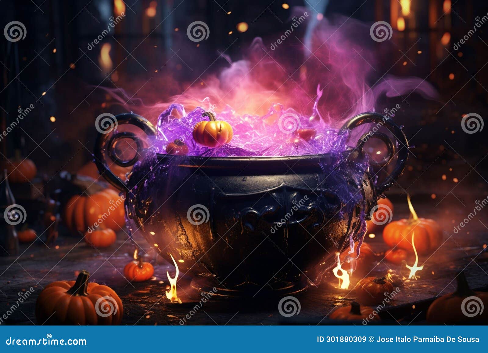 Witchs Potion Cauldron A Witchs Cauldron Royalty-Free Stock Image ...