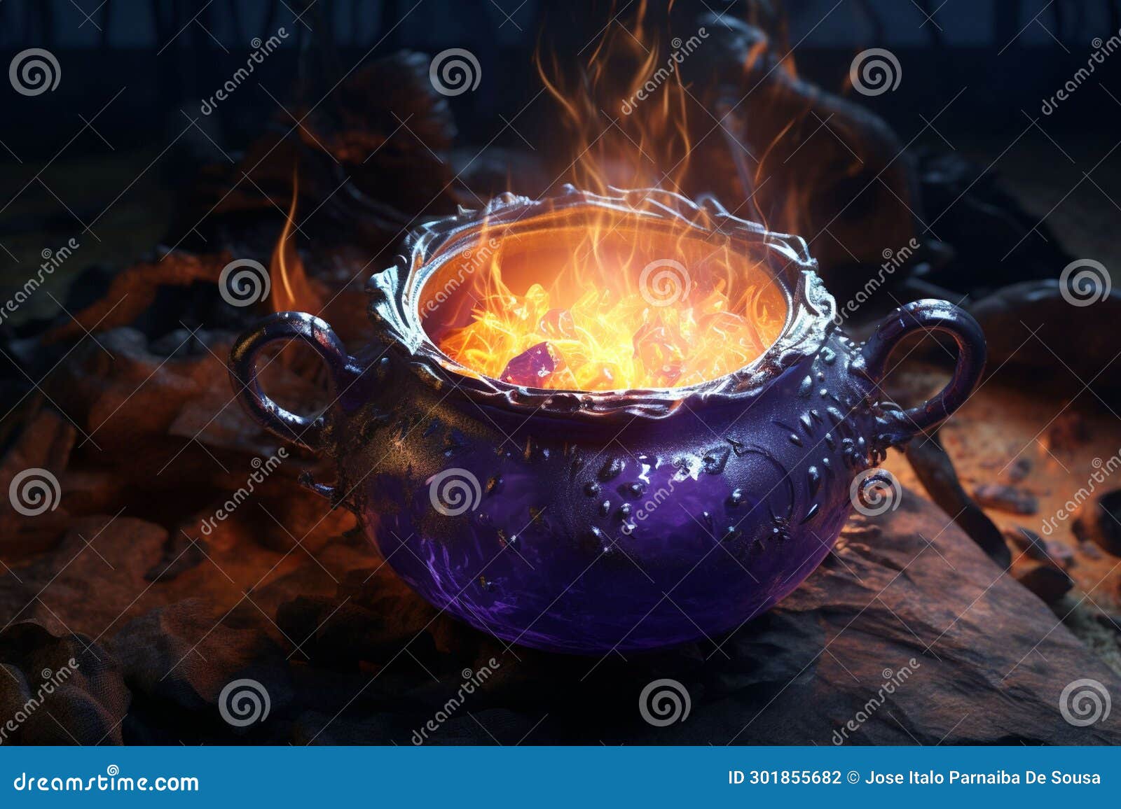 Witchs Potion Cauldron A Witchs Cauldron Royalty-Free Stock Image ...