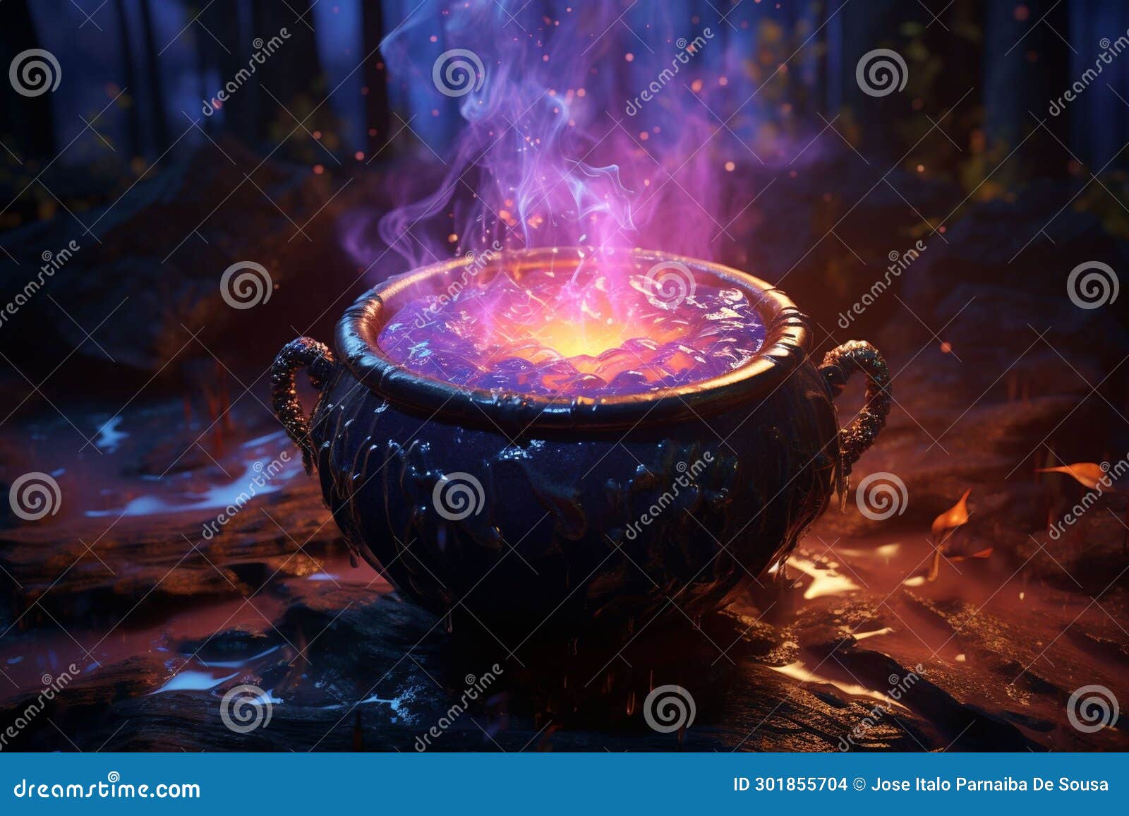 Witchs Potion Cauldron A Witchs Cauldron Royalty-Free Stock Image ...