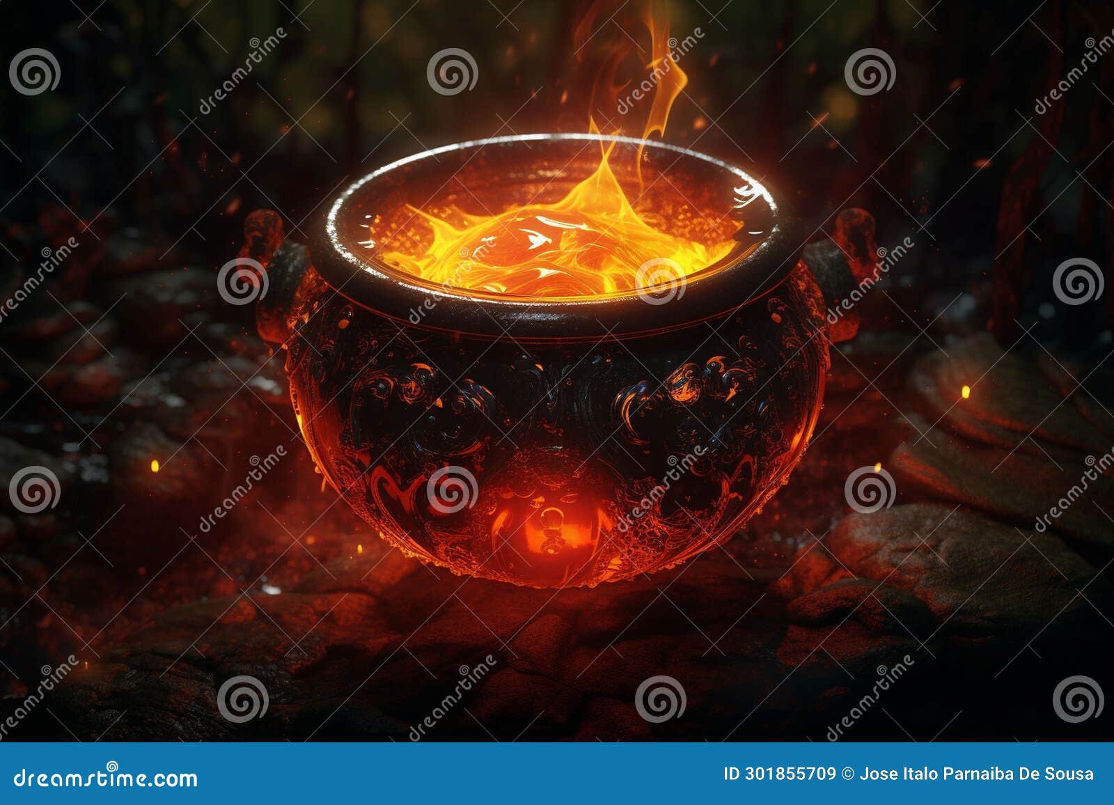 Witchs Potion Cauldron A Witchs Cauldron Royalty-Free Stock Image ...