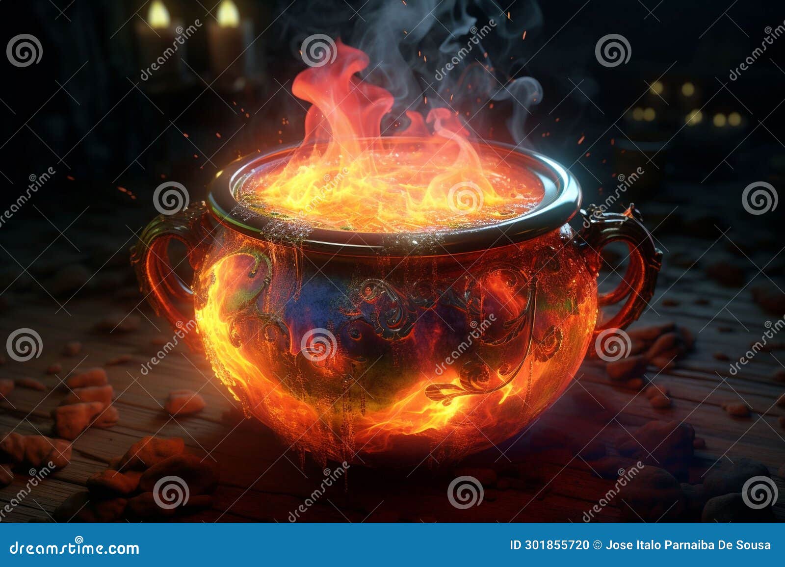 Witchs Potion Cauldron A Witchs Cauldron Royalty-Free Stock Image ...