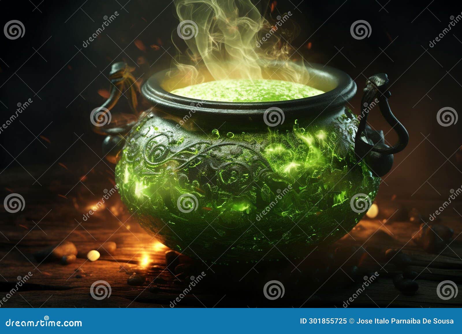 Witchs Potion Cauldron A Witchs Cauldron Royalty-Free Stock Image ...