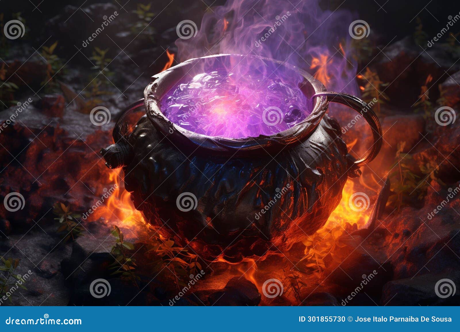 Witchs Potion Cauldron A Witchs Cauldron Royalty-Free Stock Image ...