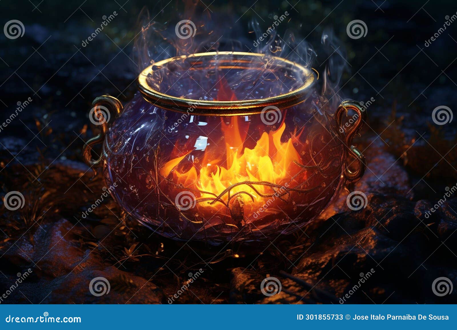 Witchs Potion Cauldron A Witchs Cauldron Royalty-Free Stock Image ...