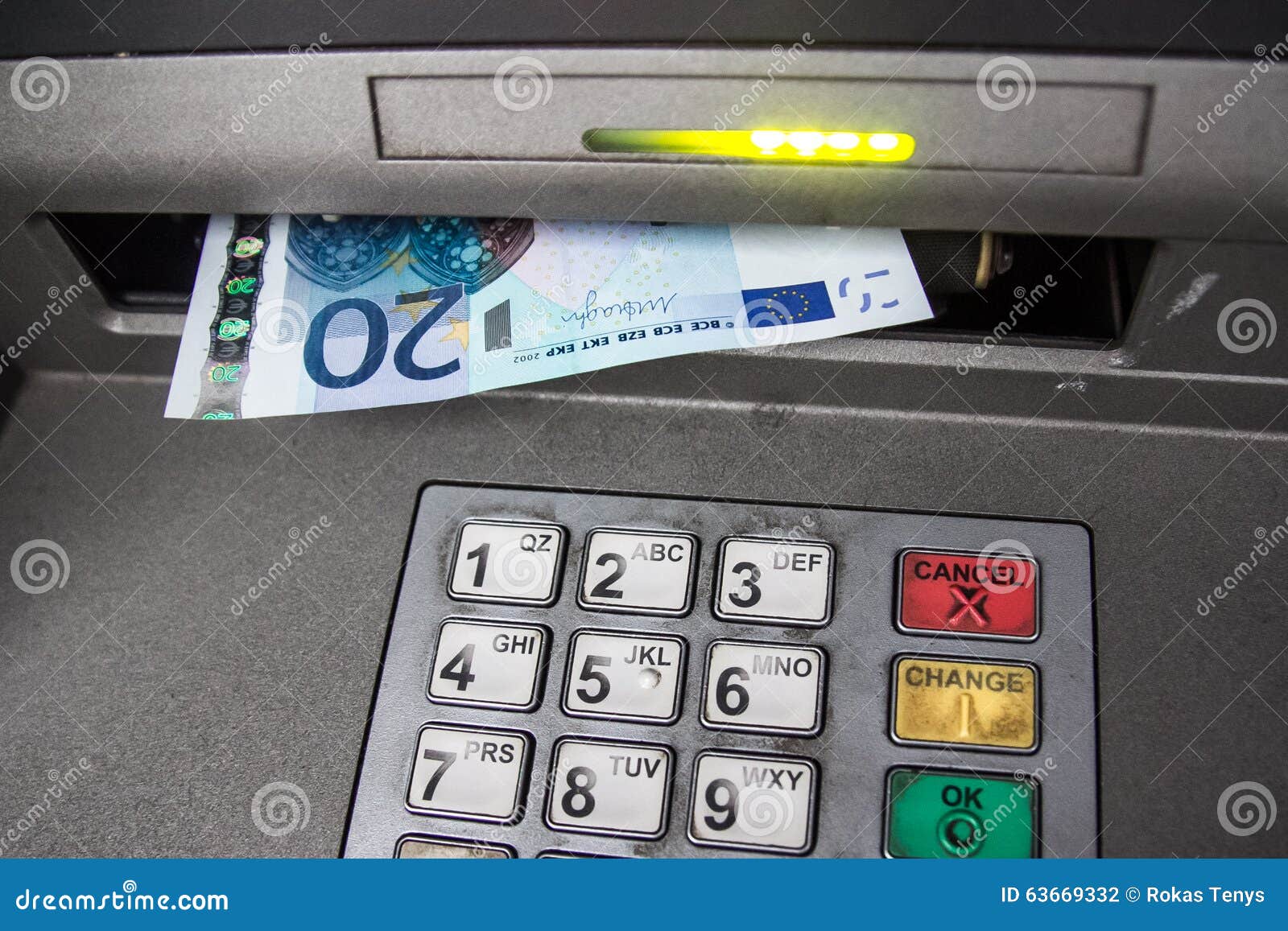 Withdraw Money from ATM Machine Stock Photo - Image of currency ...
