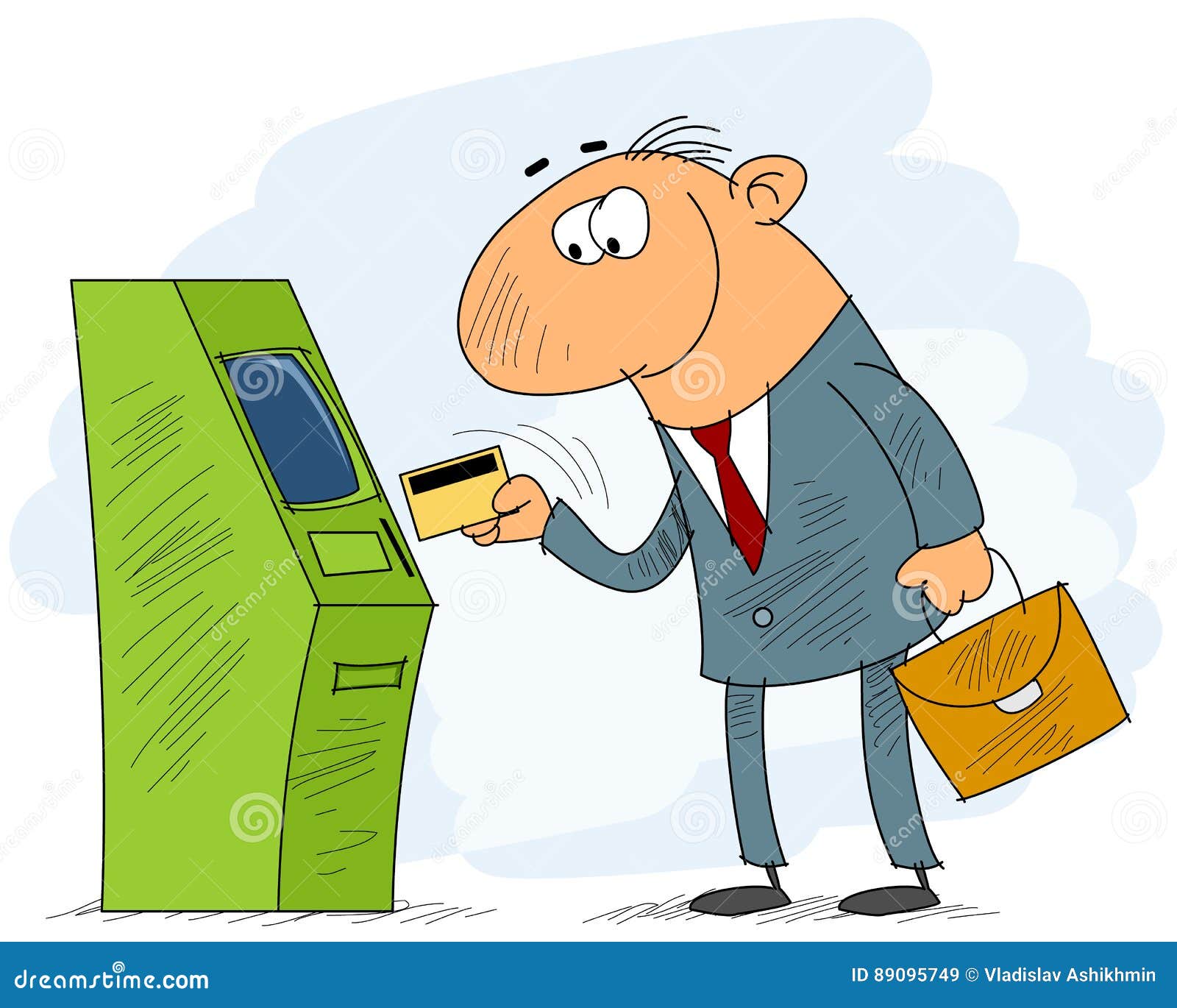 Withdraw stock vector. Illustration of customer, money - 89095749