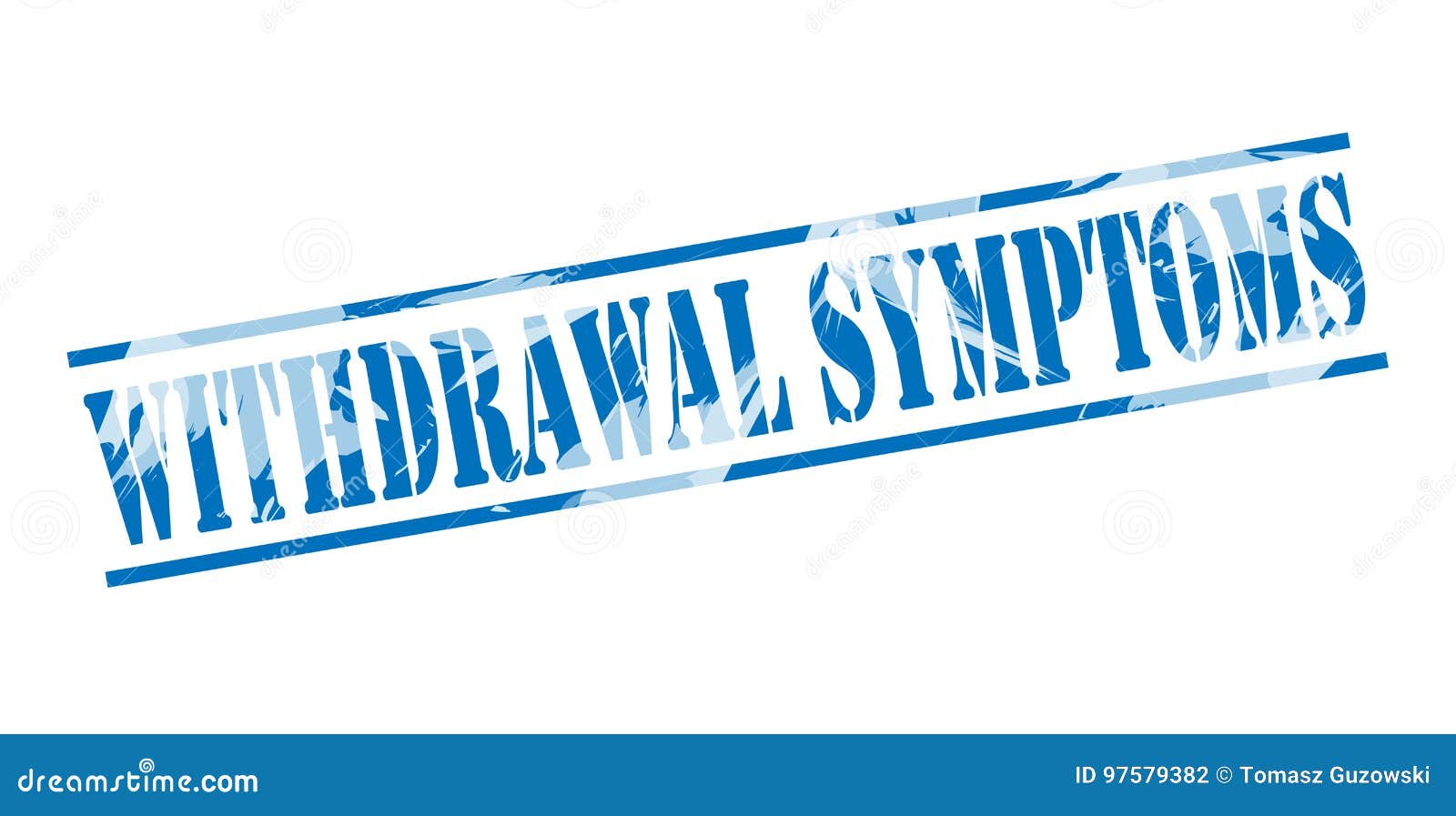 Withdrawal Symptoms Blue Stamp Stock Illustration - Illustration of ...