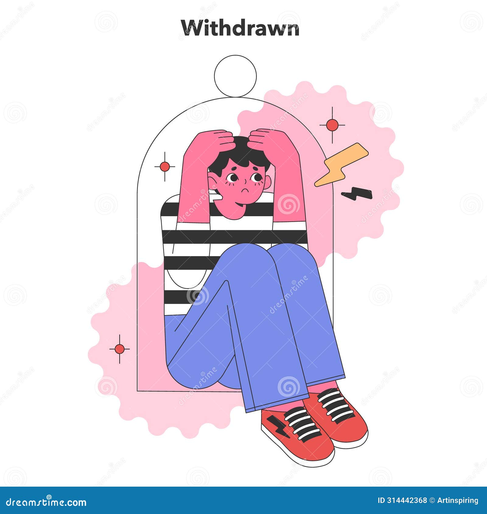 Withdrawn Concept. Flat Vector Illustration | CartoonDealer.com #314442368