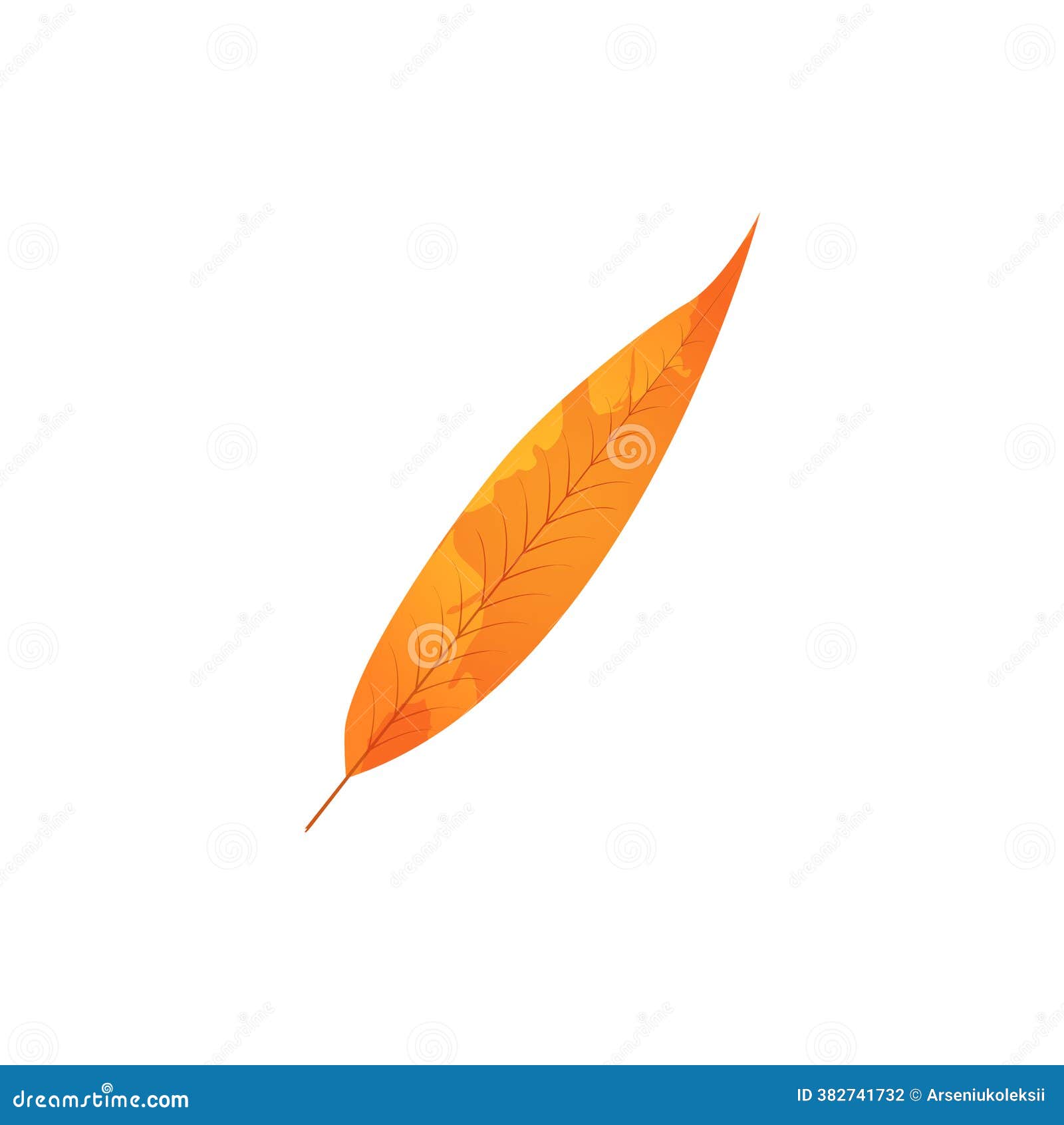 Withered Autumn Motley Leaf. Fallen Leaf With Blot Texture Vector ...