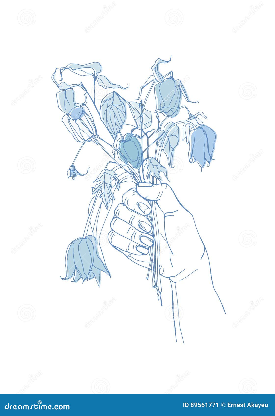 Withered Flowers In A Vase Royalty-Free Stock Photography ...