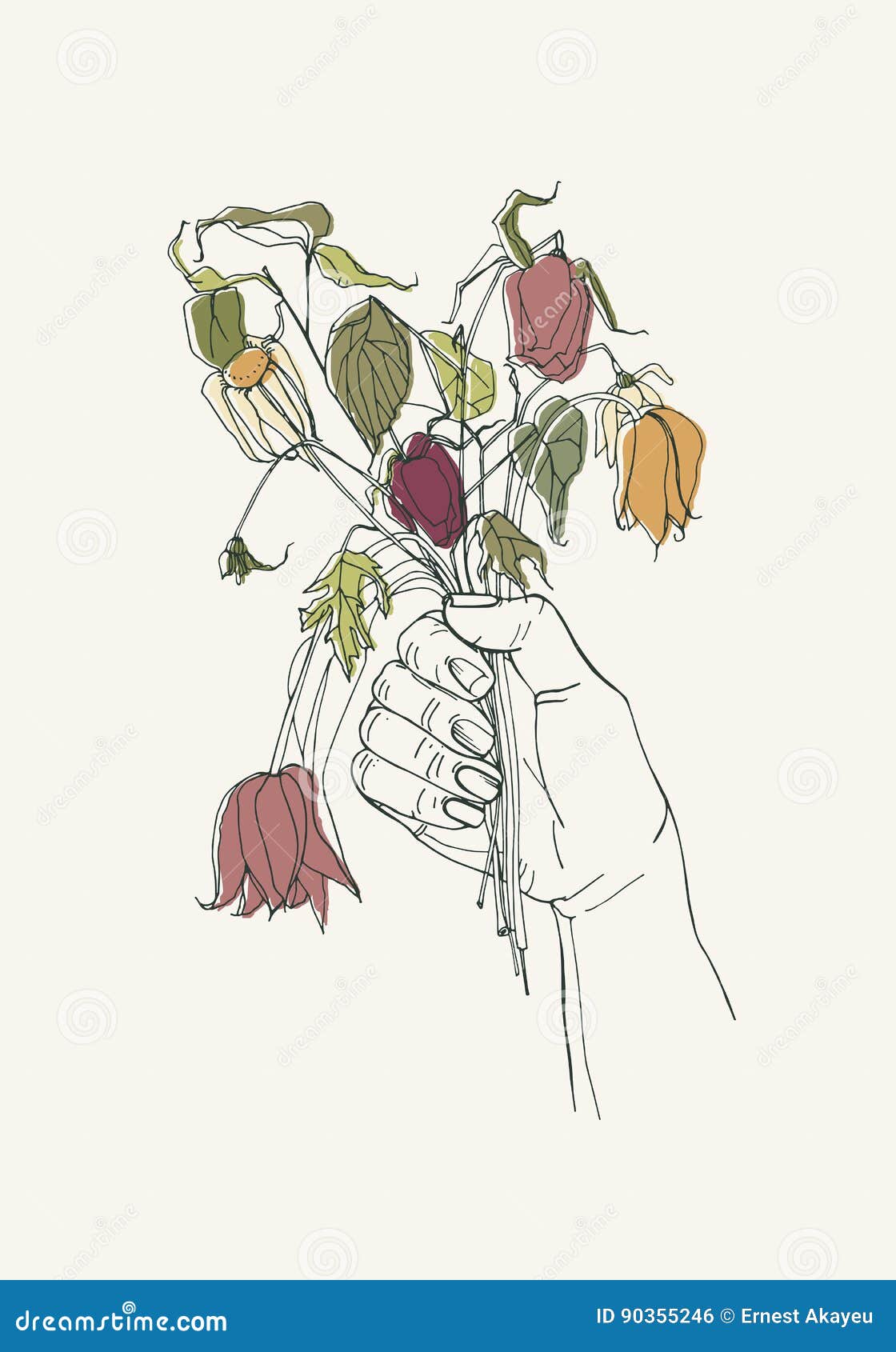 Withered Flower Clipart Withered Plant Vector Art, Icons, And Graphics