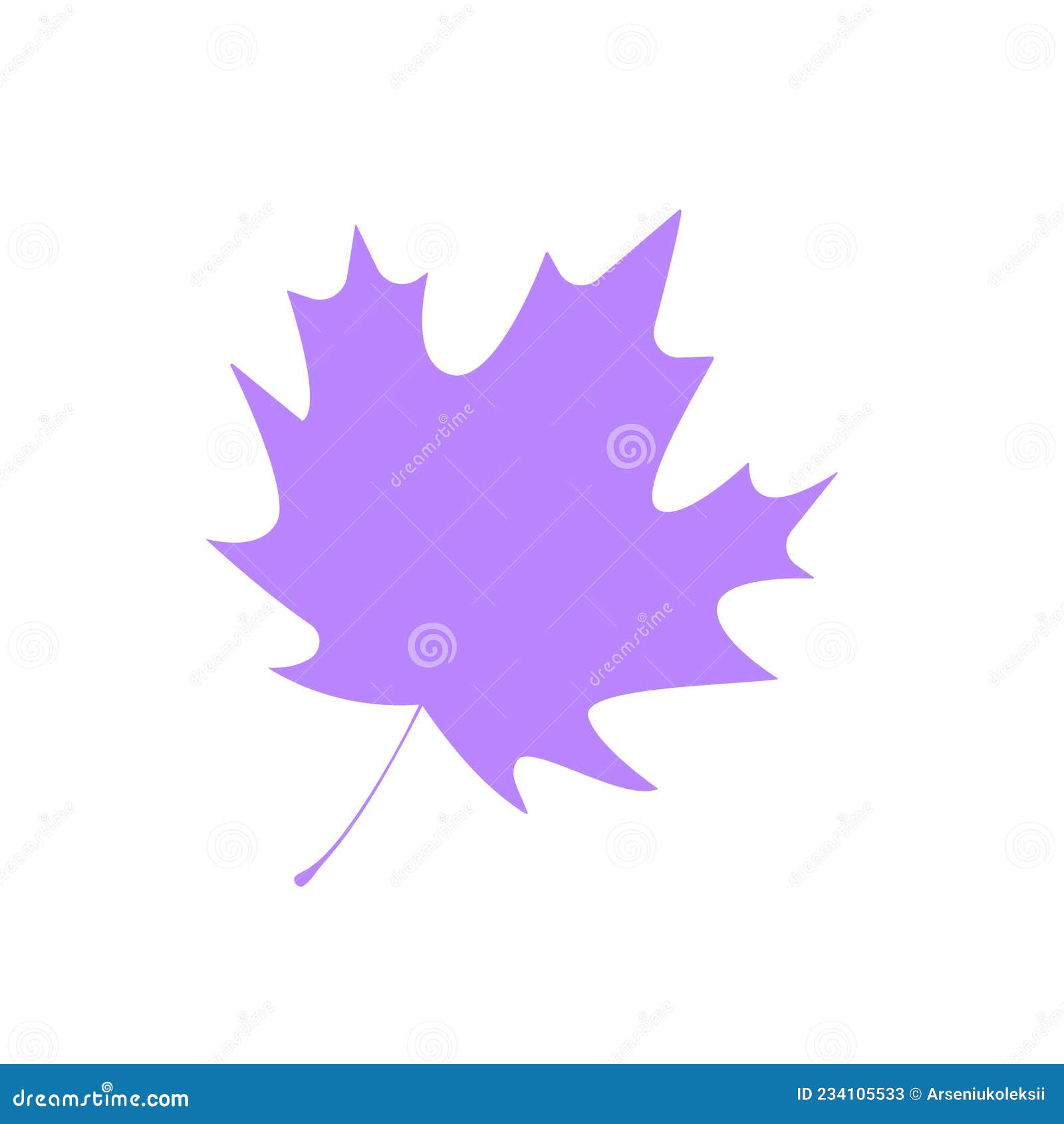 Withered Maple Leaf. Fallen Autumn Maple Leaf Icon Stock Vector ...
