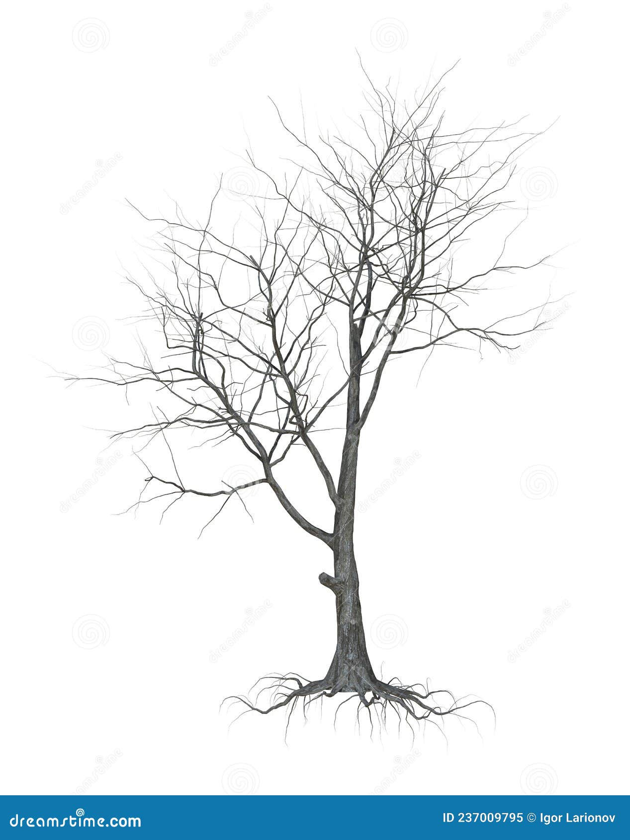 Old Withered Tree Cartoon Vector Clipart | CartoonDealer.com #41776513
